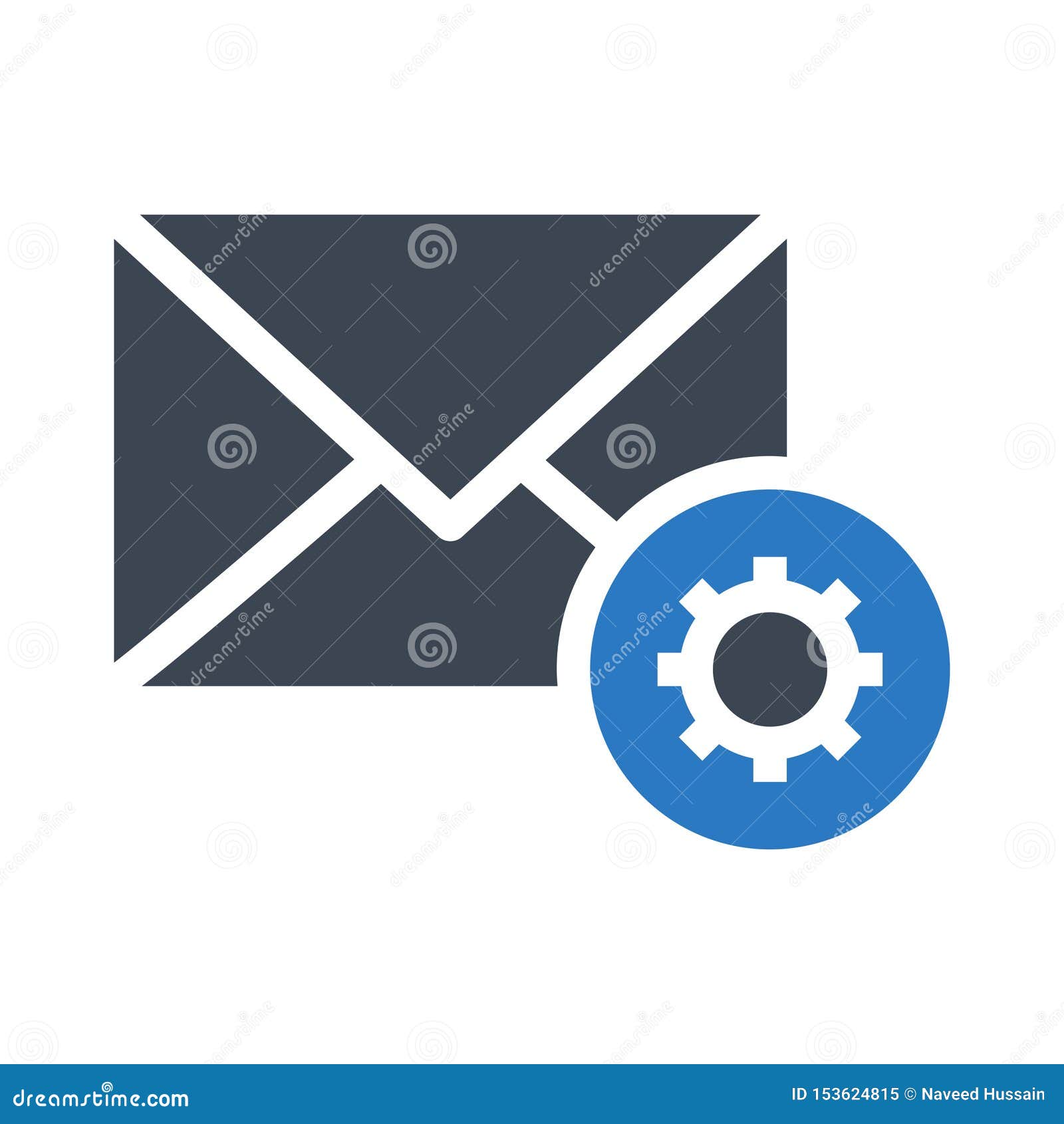 Email Glyph Colour Vector Icon Stock Vector - Illustration of mail ...