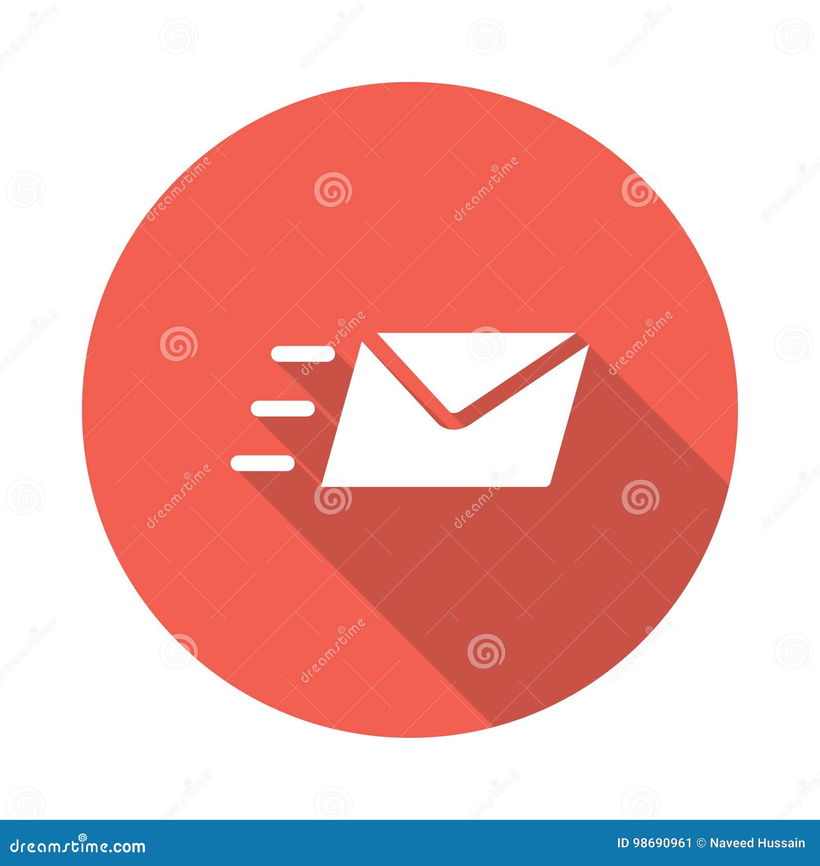 Email Icon stock illustration. Illustration of shadow - 98690961