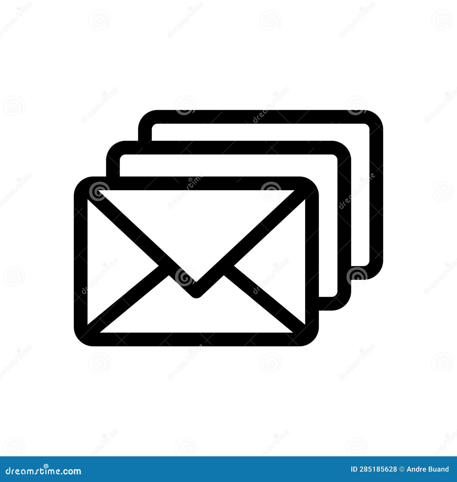 Email Icon Illustration Vector Graphic Stock Vector - Illustration of ...