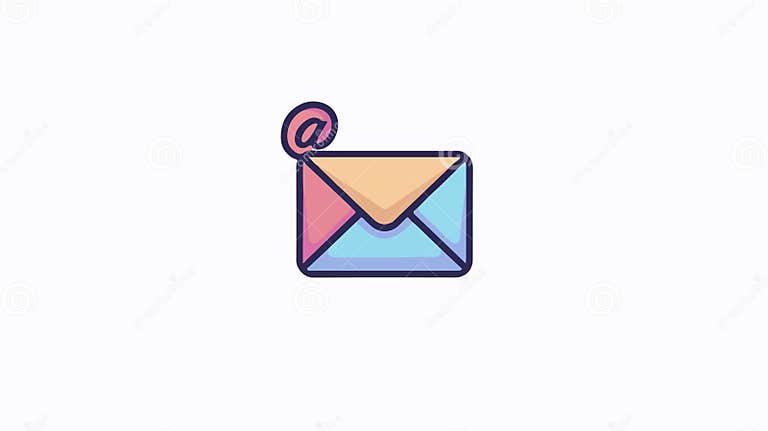 Email Icon for Interaction: Professional Communication Concept Stock ...