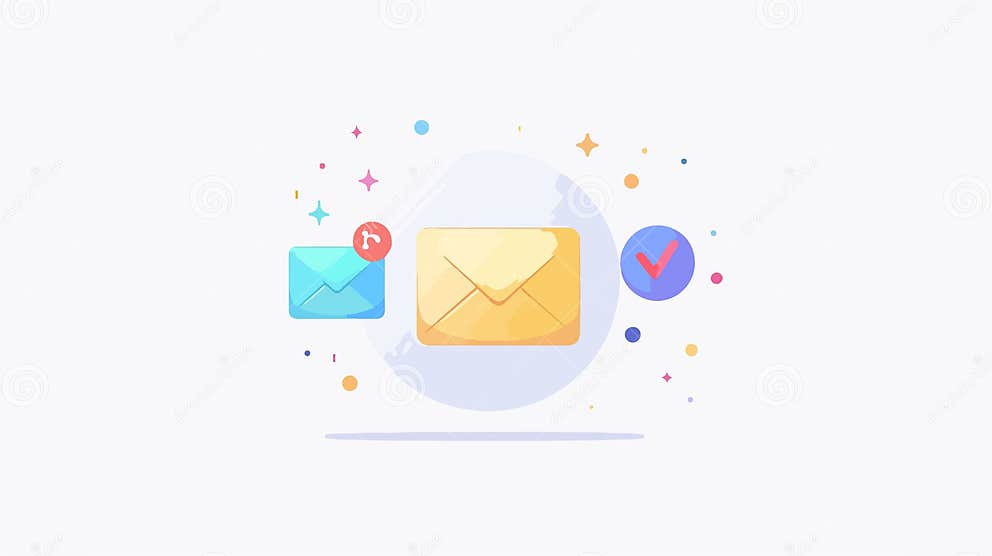 Email Icon for Interaction: Professional Communication Concept Stock ...