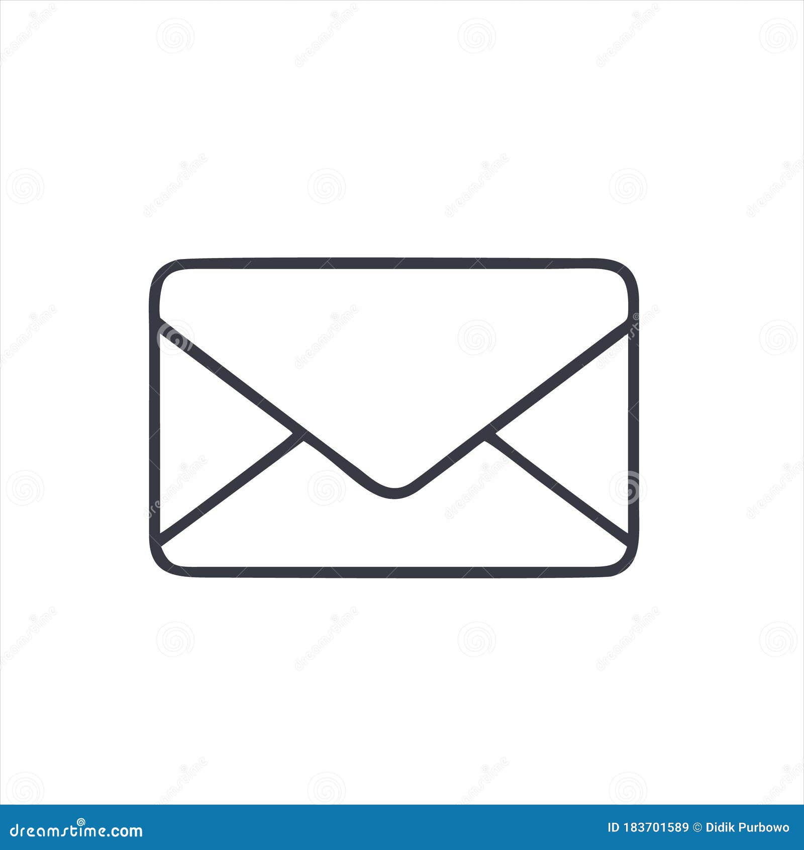 Email Icon Isolated on White Background. Email Icon in Trendy Design ...