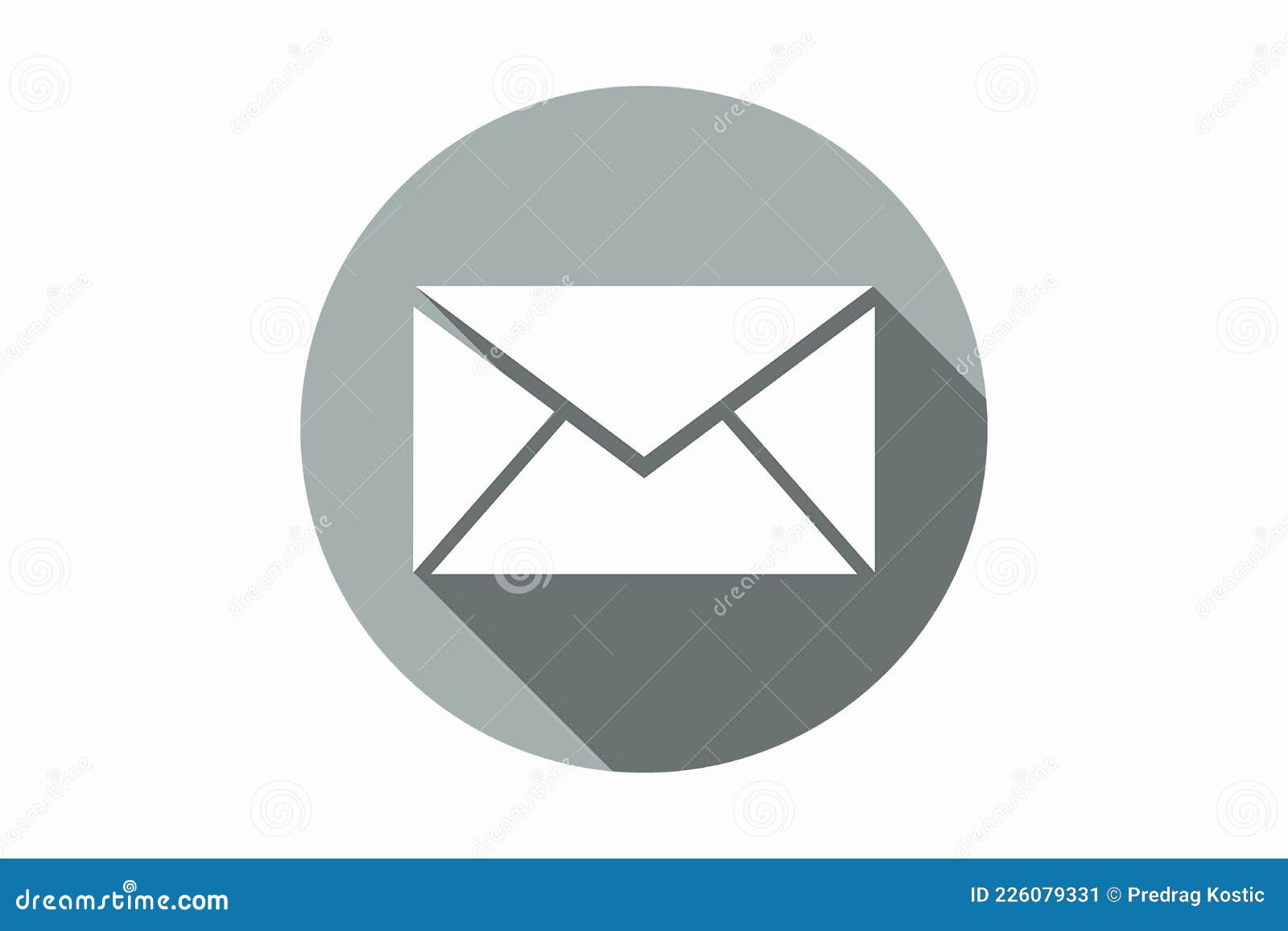 Email Icon and Logo Isolated on White. Stock Illustration ...