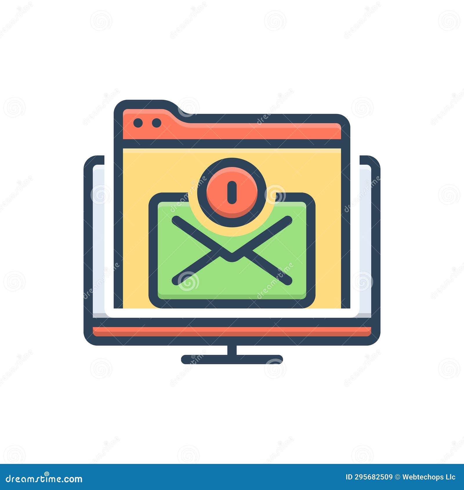 Color Illustration Icon for Email, Mail and Communication Stock ...
