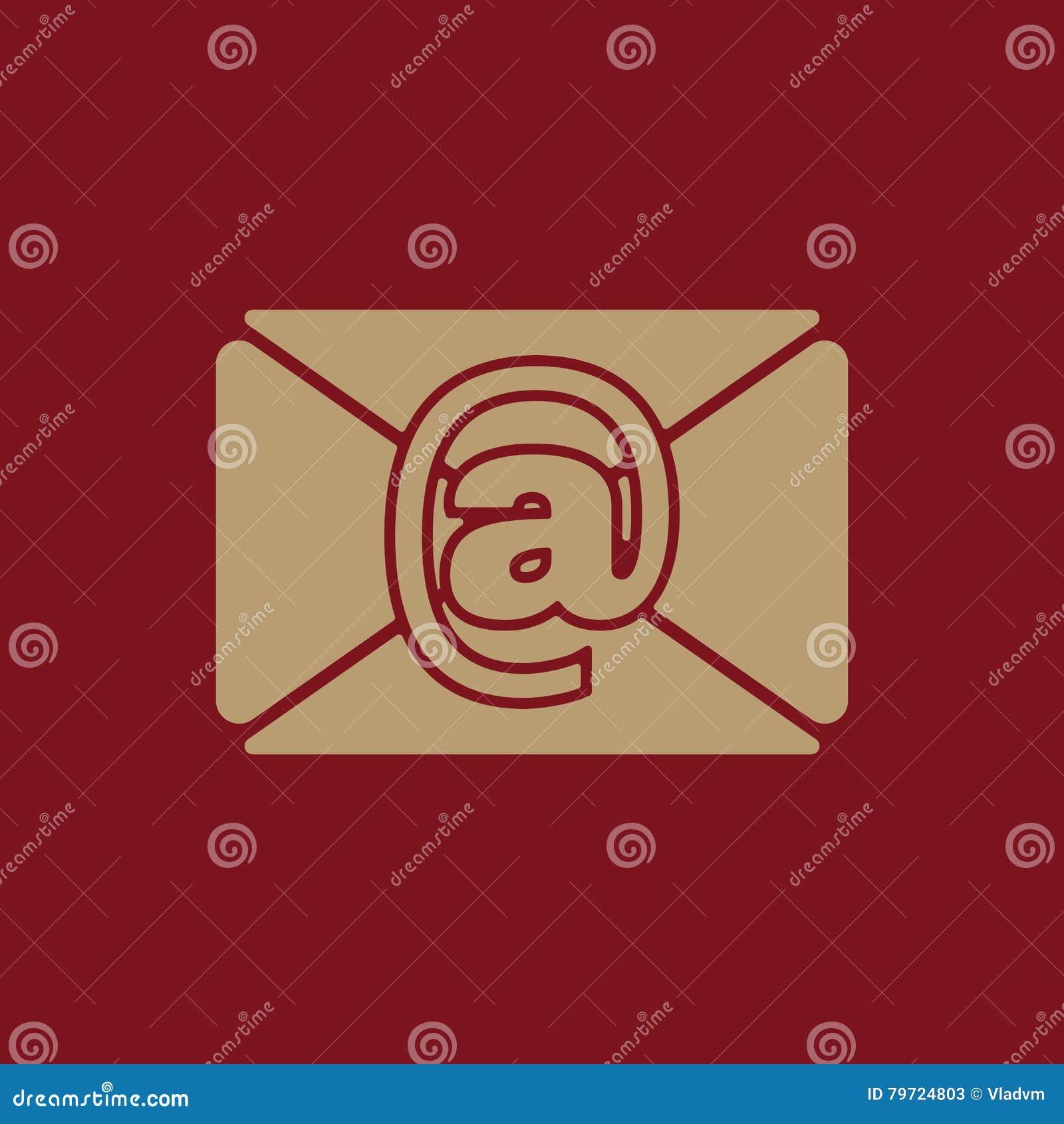 The Email Icon. Mail Symbol Stock Vector - Illustration of logo, sign ...