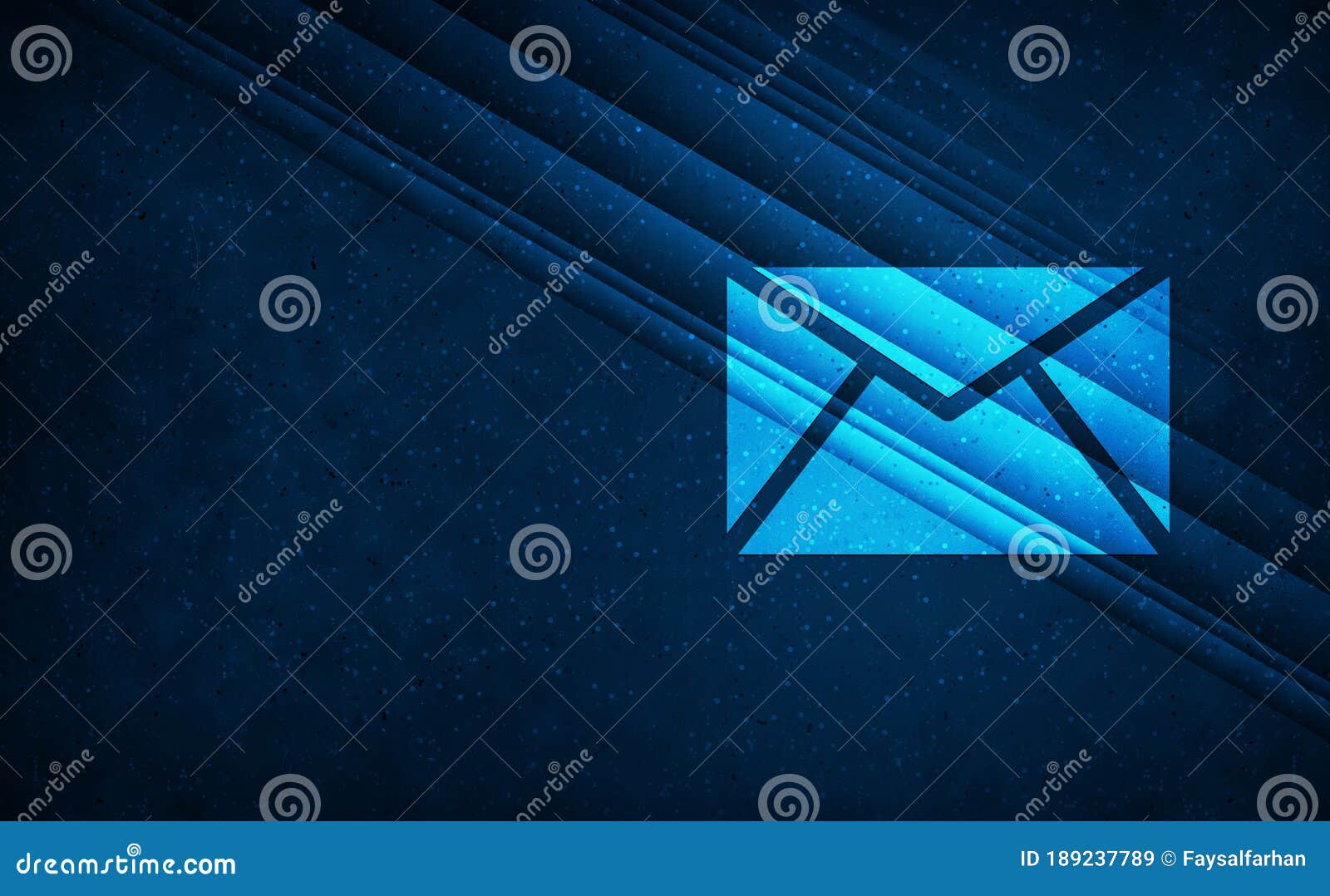Email Icon Natural Sky Light Abstract Dark Blue Background Stripes ...
