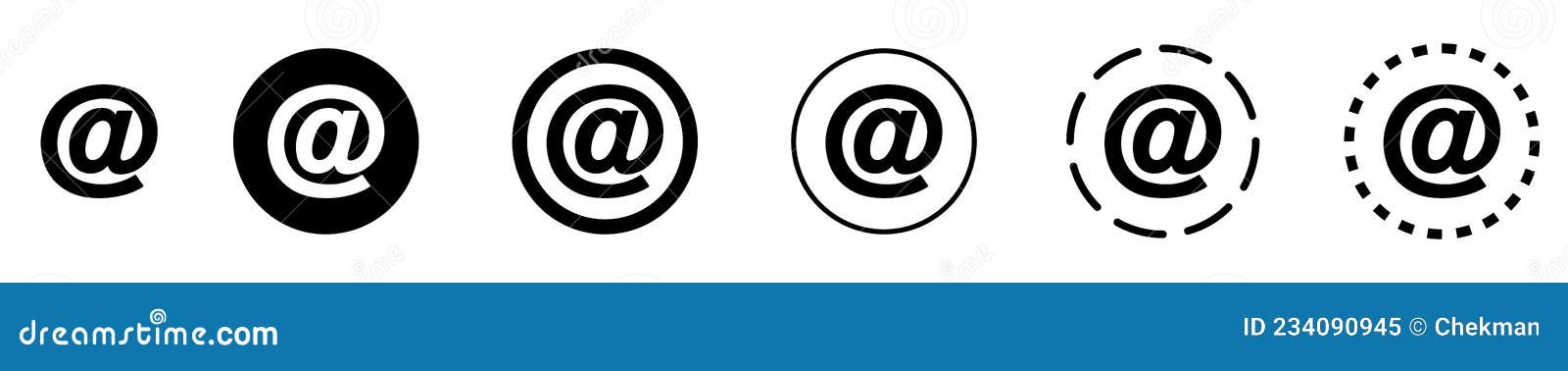 Email Icon. Set of Mail Icons. Message Symbol Stock Vector ...