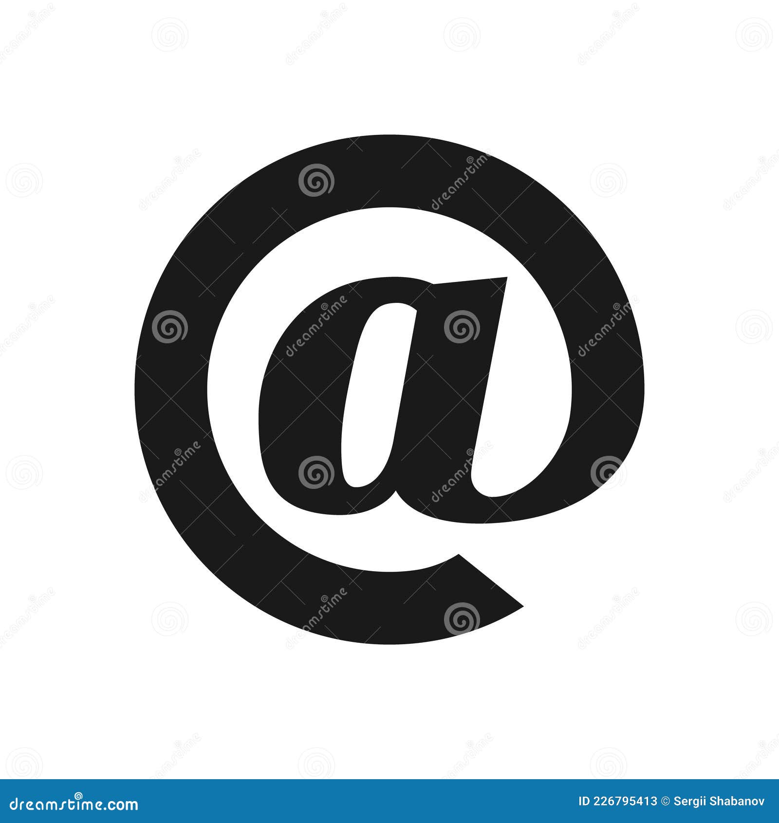 Email Icon of Simple Flat Style Stock Vector - Illustration of business ...