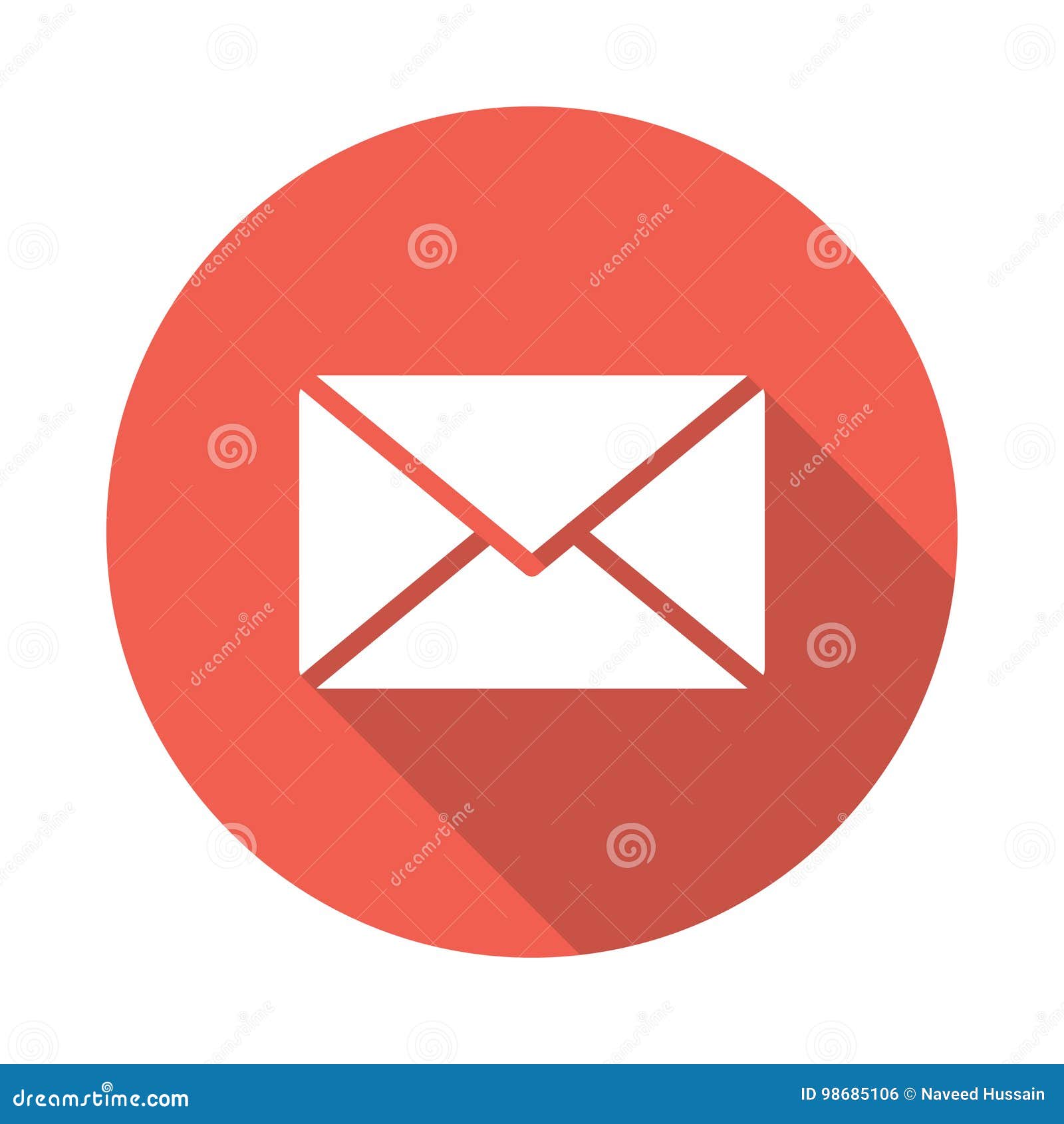 Email Icon stock vector. Illustration of computer, envelope - 98685106