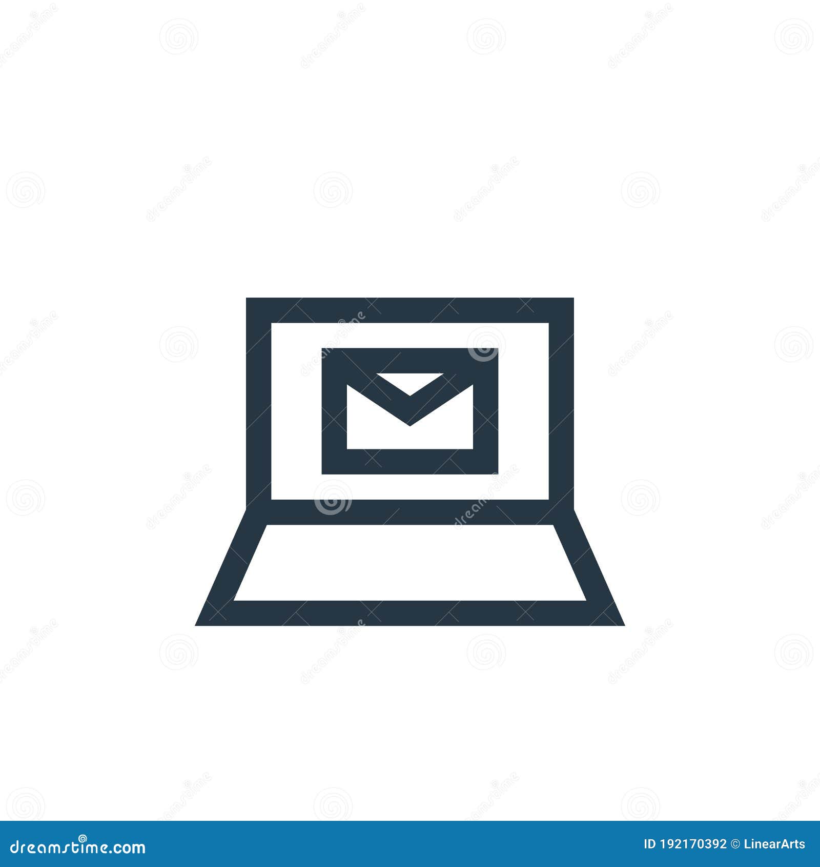 Email Icon Vector from Message Concept. Thin Line Illustration of Email ...