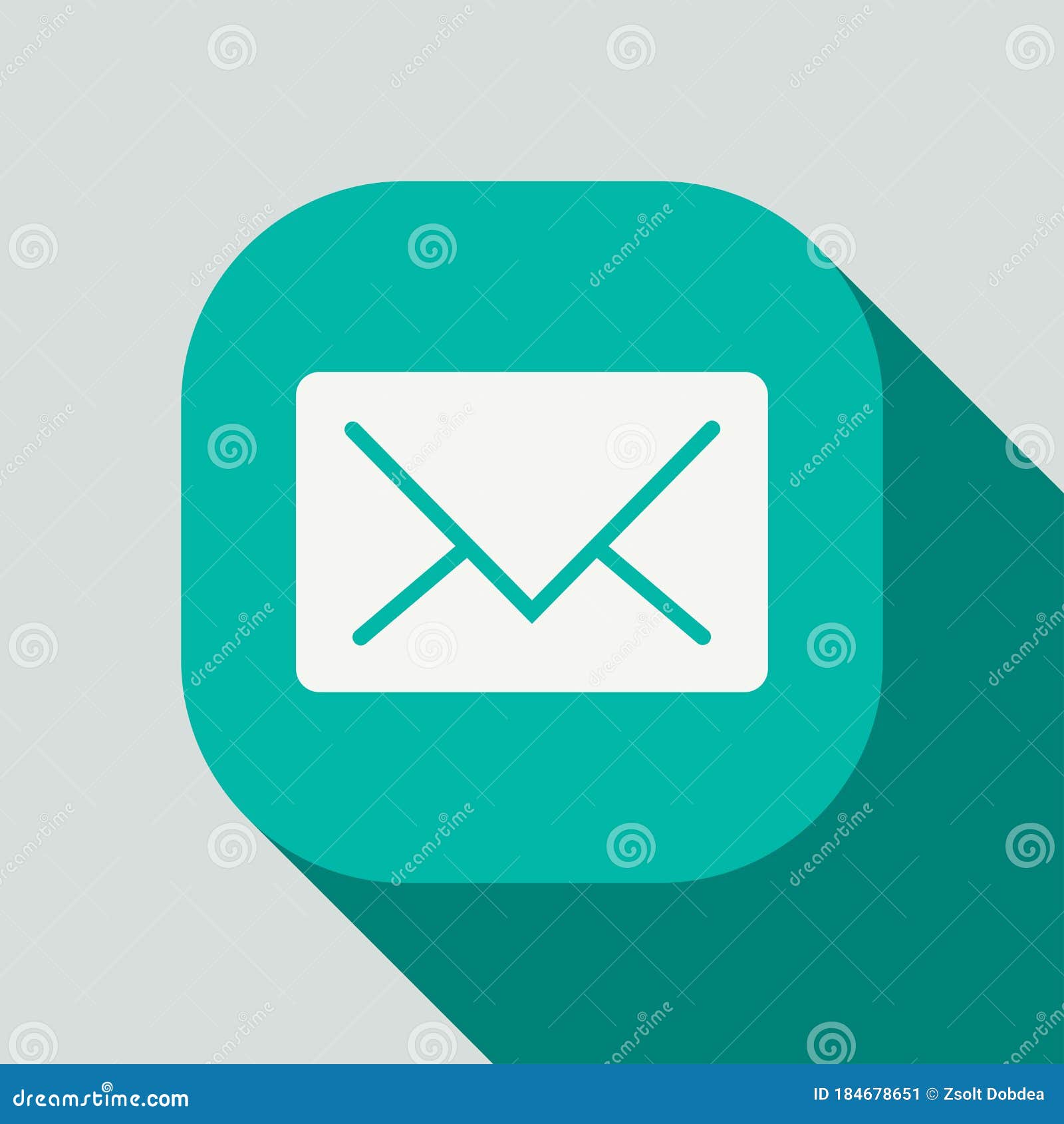 Email Icon, Website Email Button Vector Design Isolated on White ...