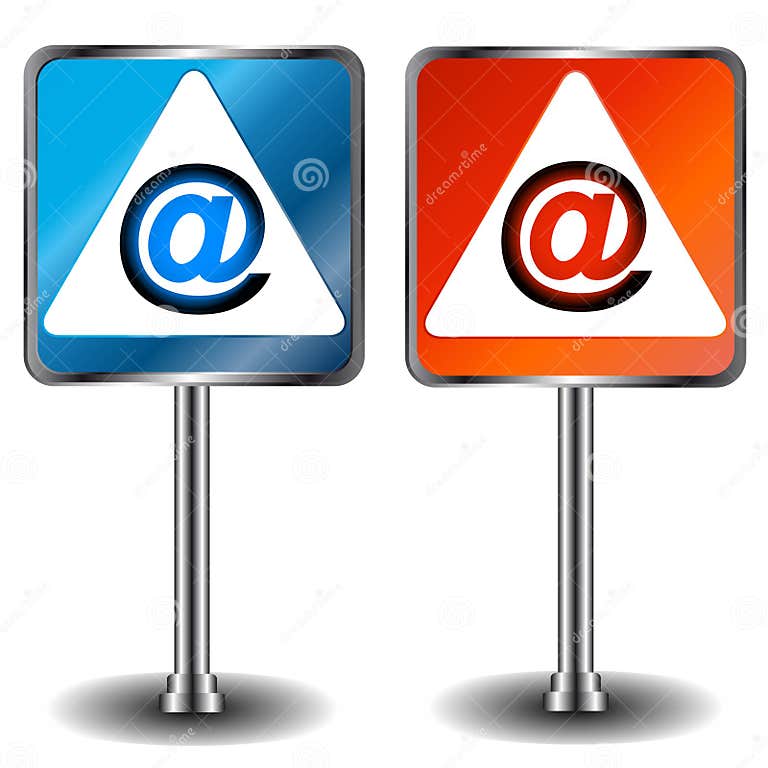 Email icons stock vector. Illustration of road, abstract - 29357859