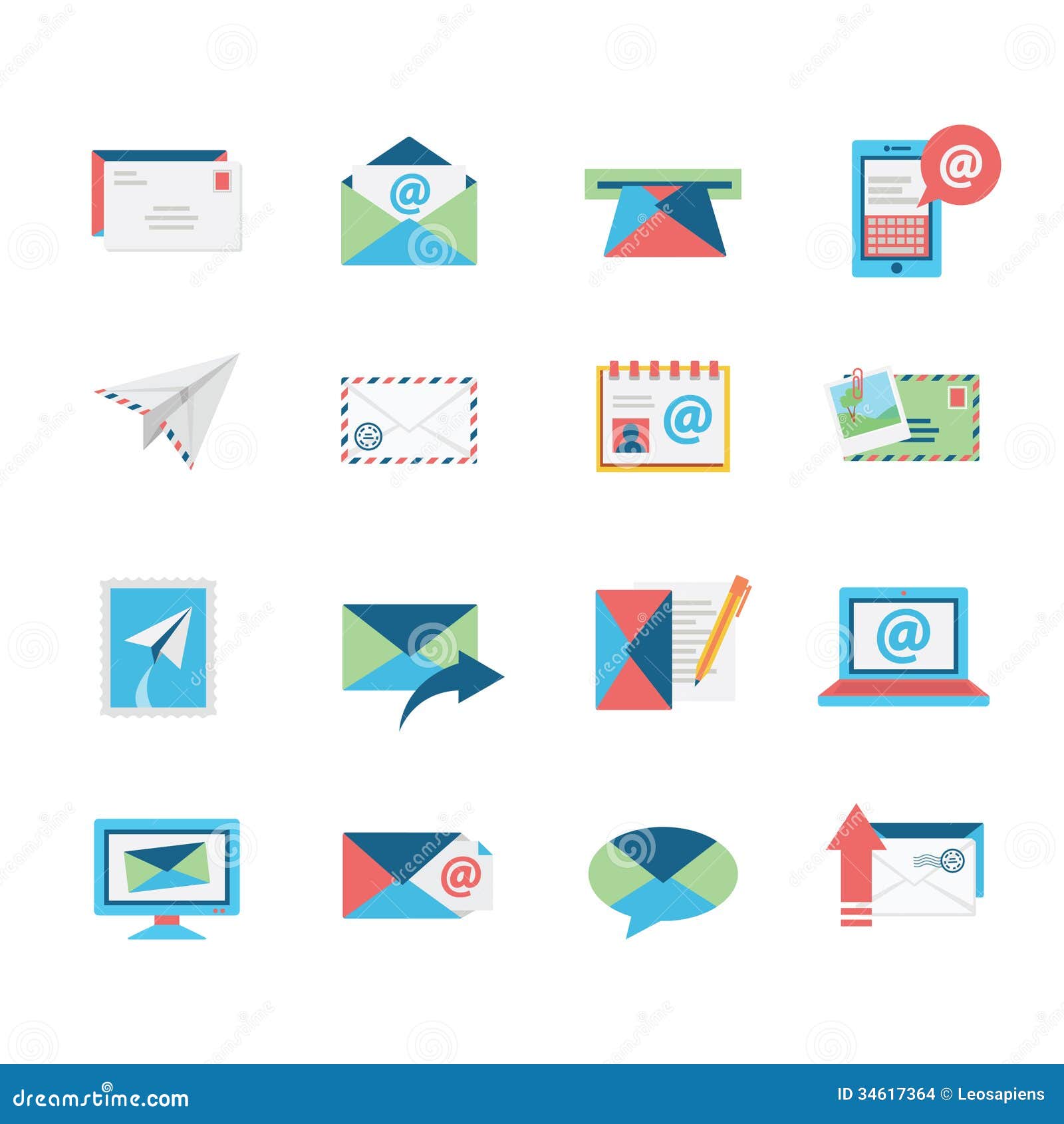 Email Icons Stock Images - Image: 34617364