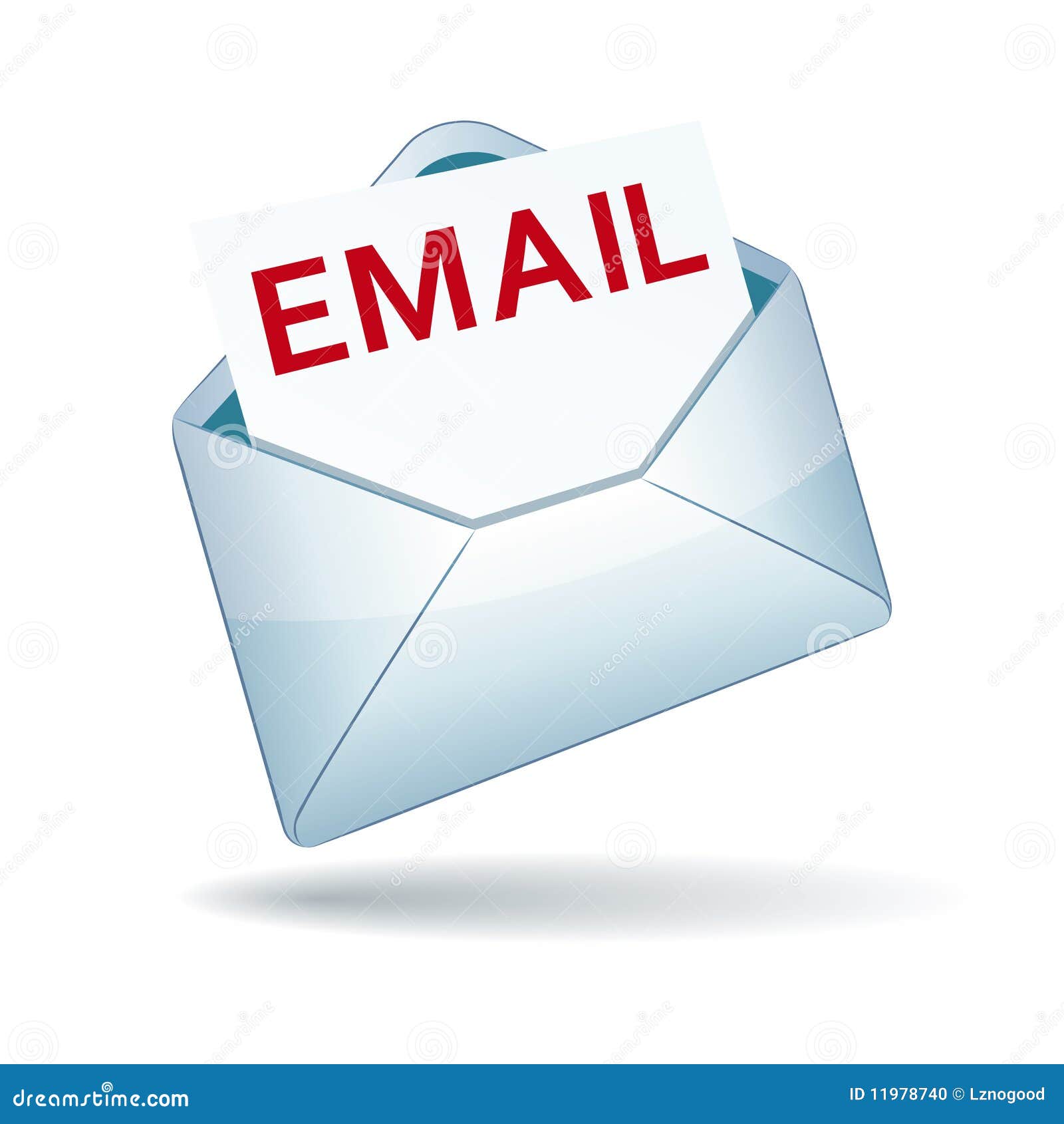 EMail-Ikone vektor abbildung. Illustration von computer - 11978740