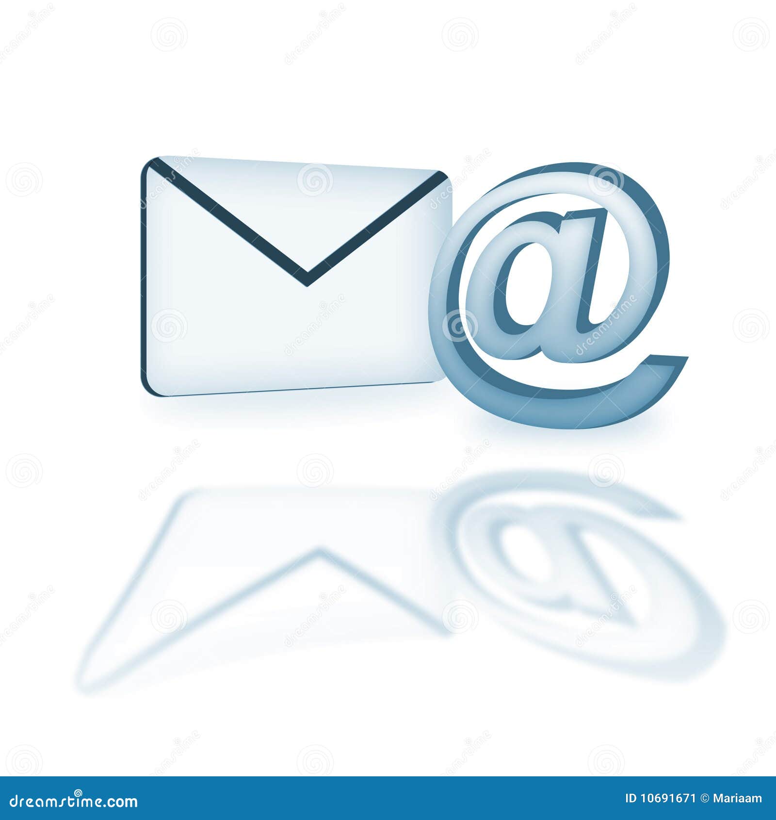 EMail-Ikone in 3d stock abbildung. Illustration von post - 10691671