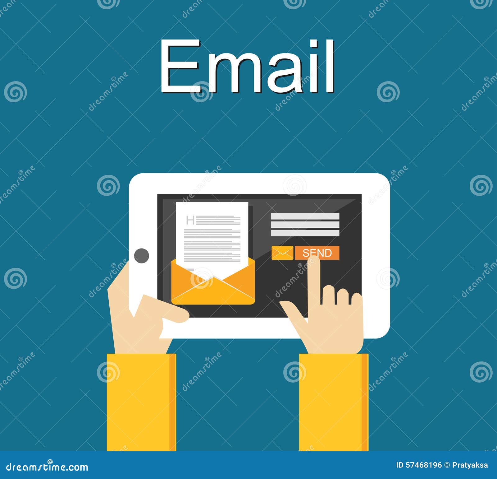 Email Illustration. Sending Email Concept Illustration. Flat Design ... Email Illustration. Sending Email Concept Illustration. Flat Design ...
