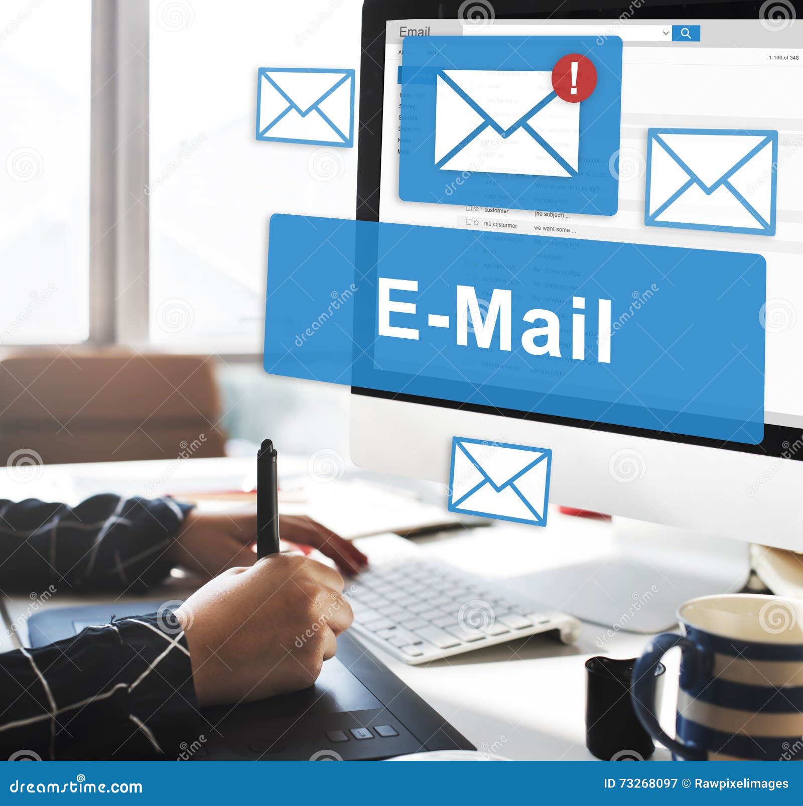 Email Inbox Electronic Communication Graphics Concept Stock Image ...