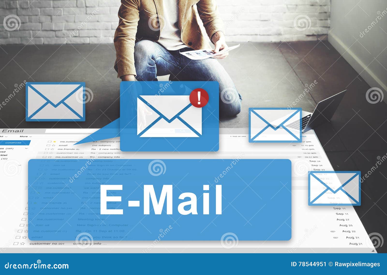 Email Inbox Electronic Communication Graphics Concept Stock Image ...