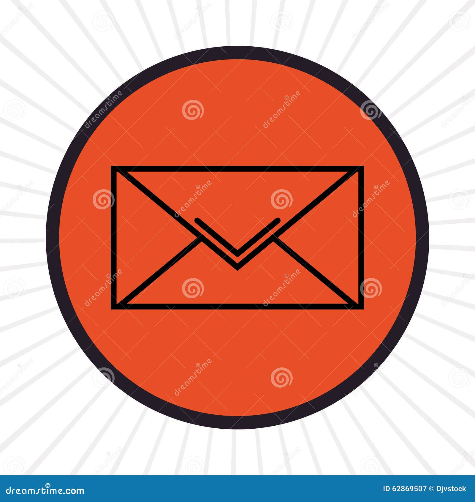 Email inline icon graphic stock illustration. Illustration of letter ...