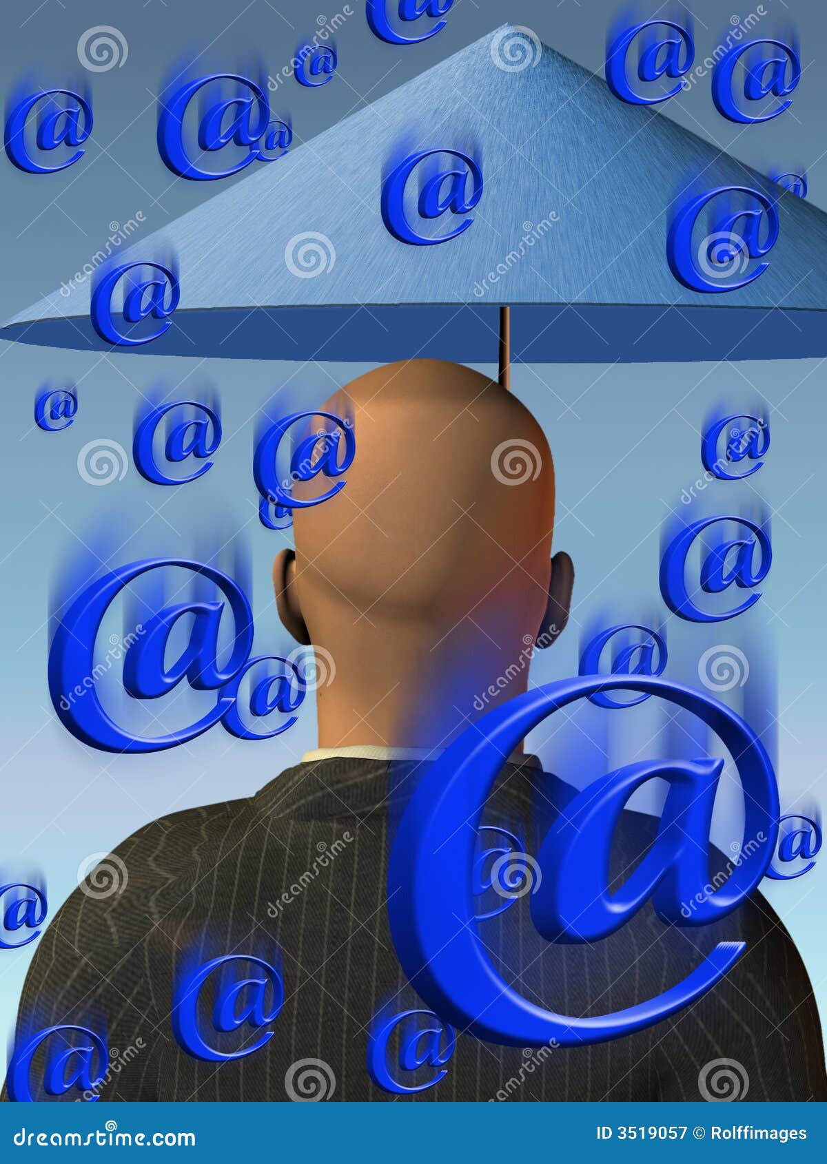 Email innundation stock illustration. Illustration of overcome - 3519057