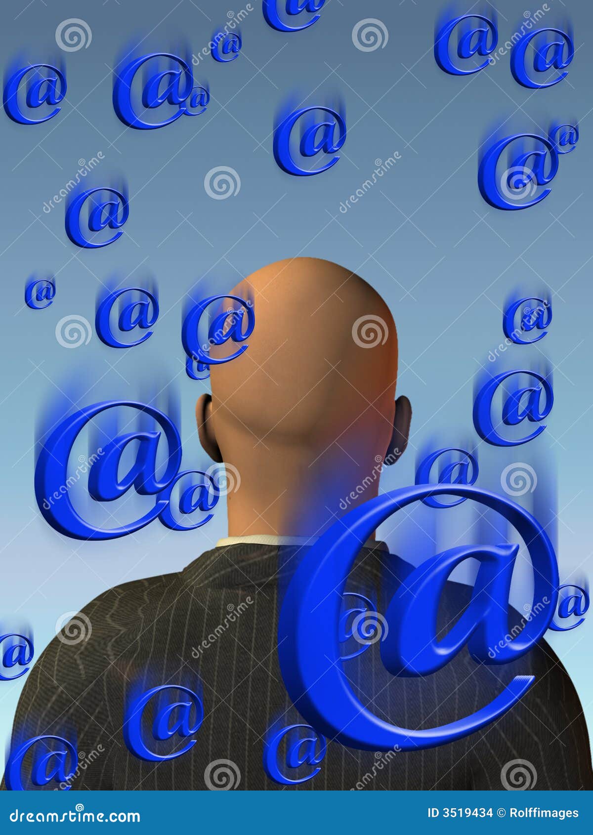 Email innundation stock illustration. Illustration of inundate - 3519434