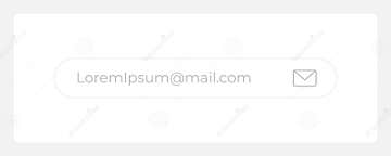 Email Input Field UI Element Template Stock Vector - Illustration of ...