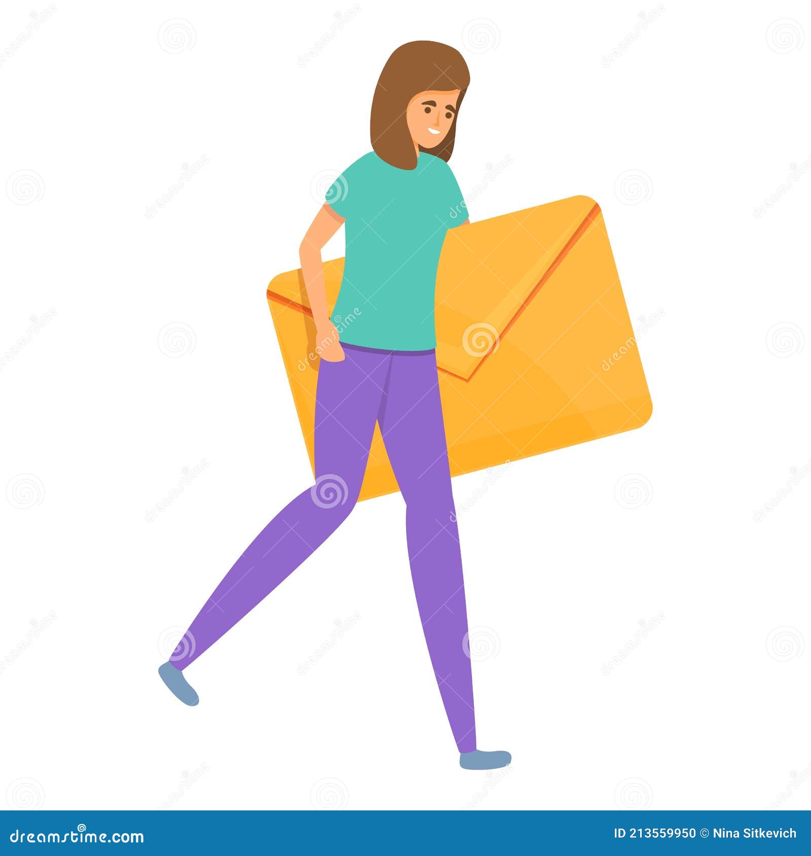 Email Interaction Icon, Cartoon Style Stock Vector - Illustration of ...