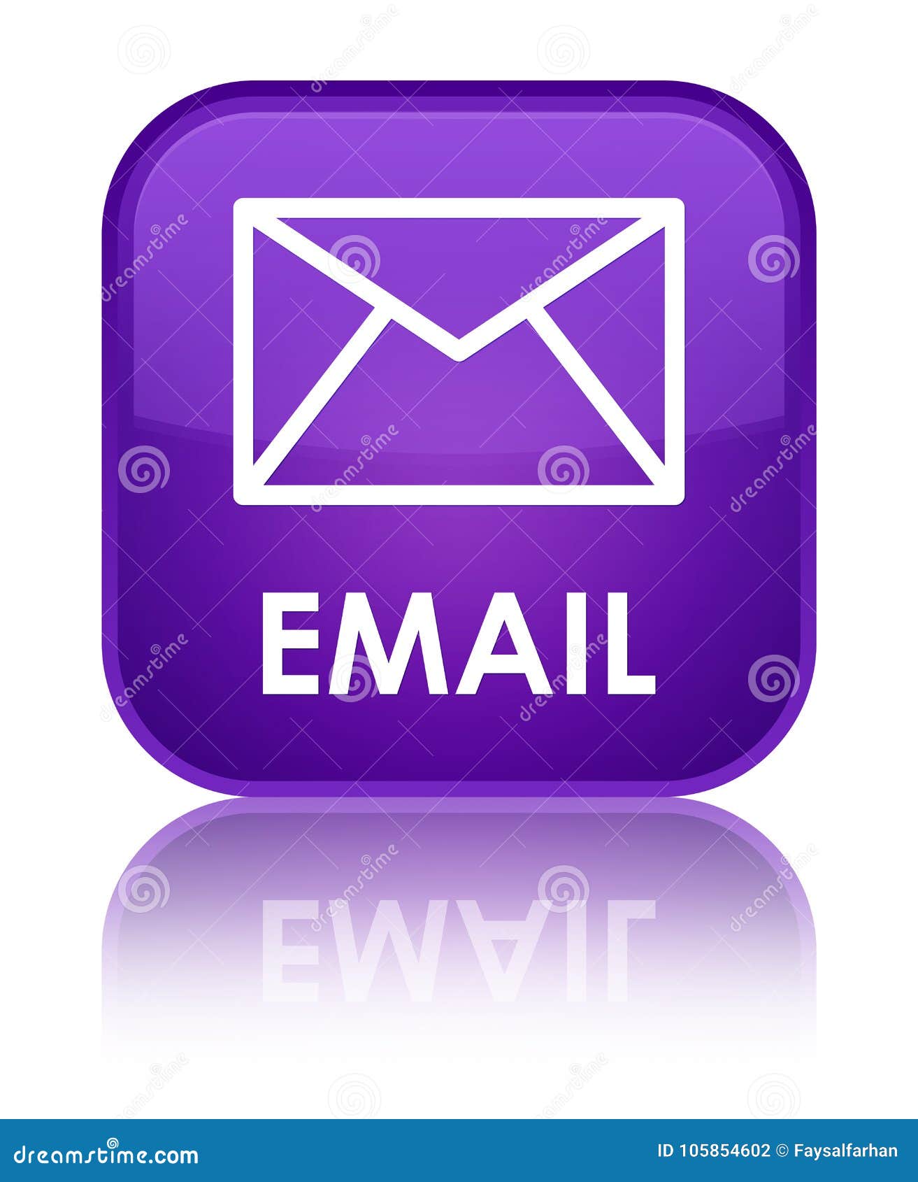 Email Special Purple Square Button Stock Illustration - Illustration of ...