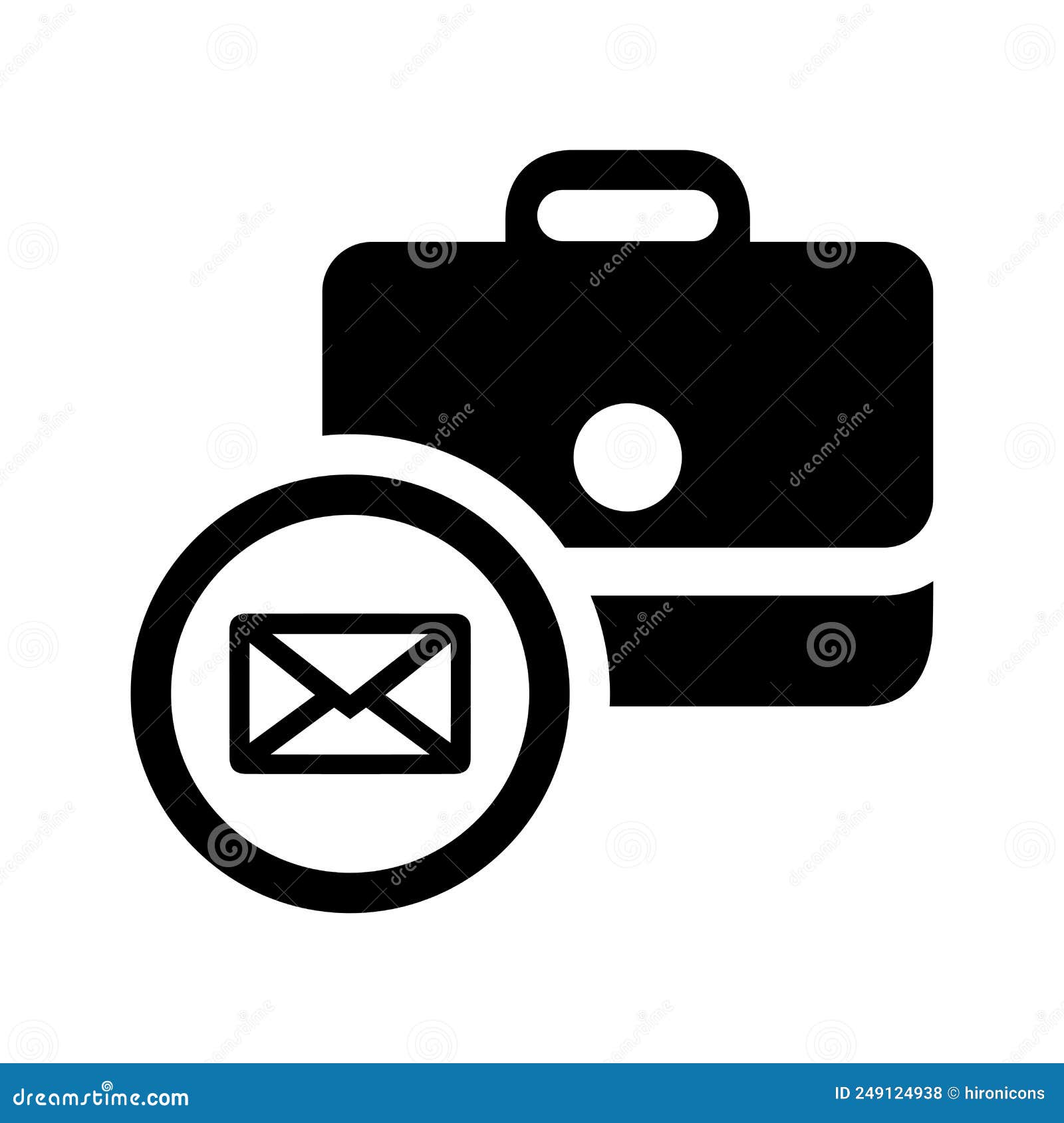 Email, Job, Offer Icon. Black Vector Graphics Stock Vector ...