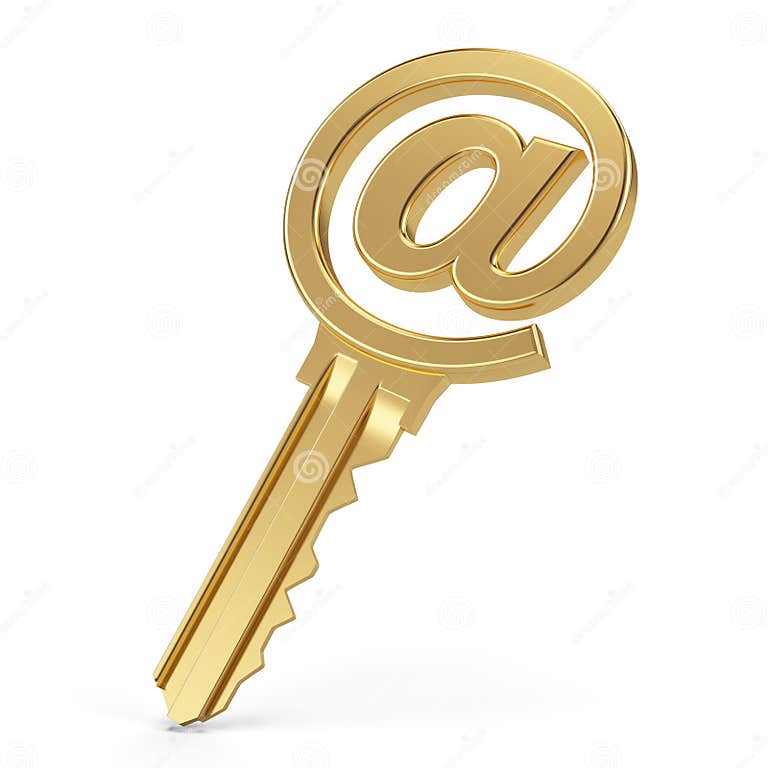 Email key concept stock illustration. Illustration of internet - 31974929