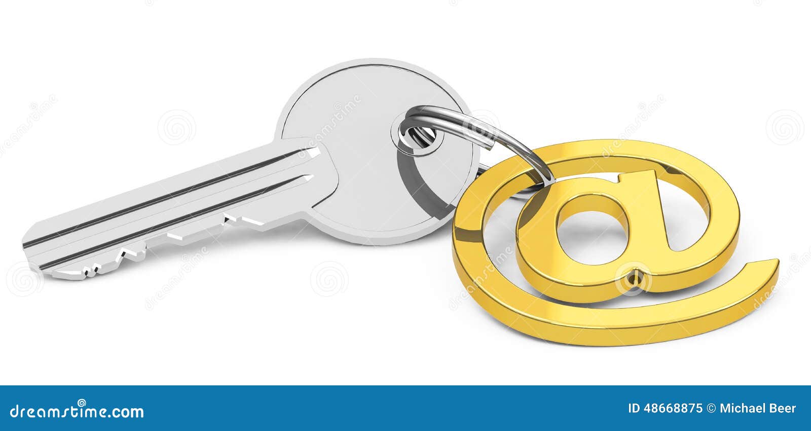 The email key stock illustration. Illustration of message - 48668875