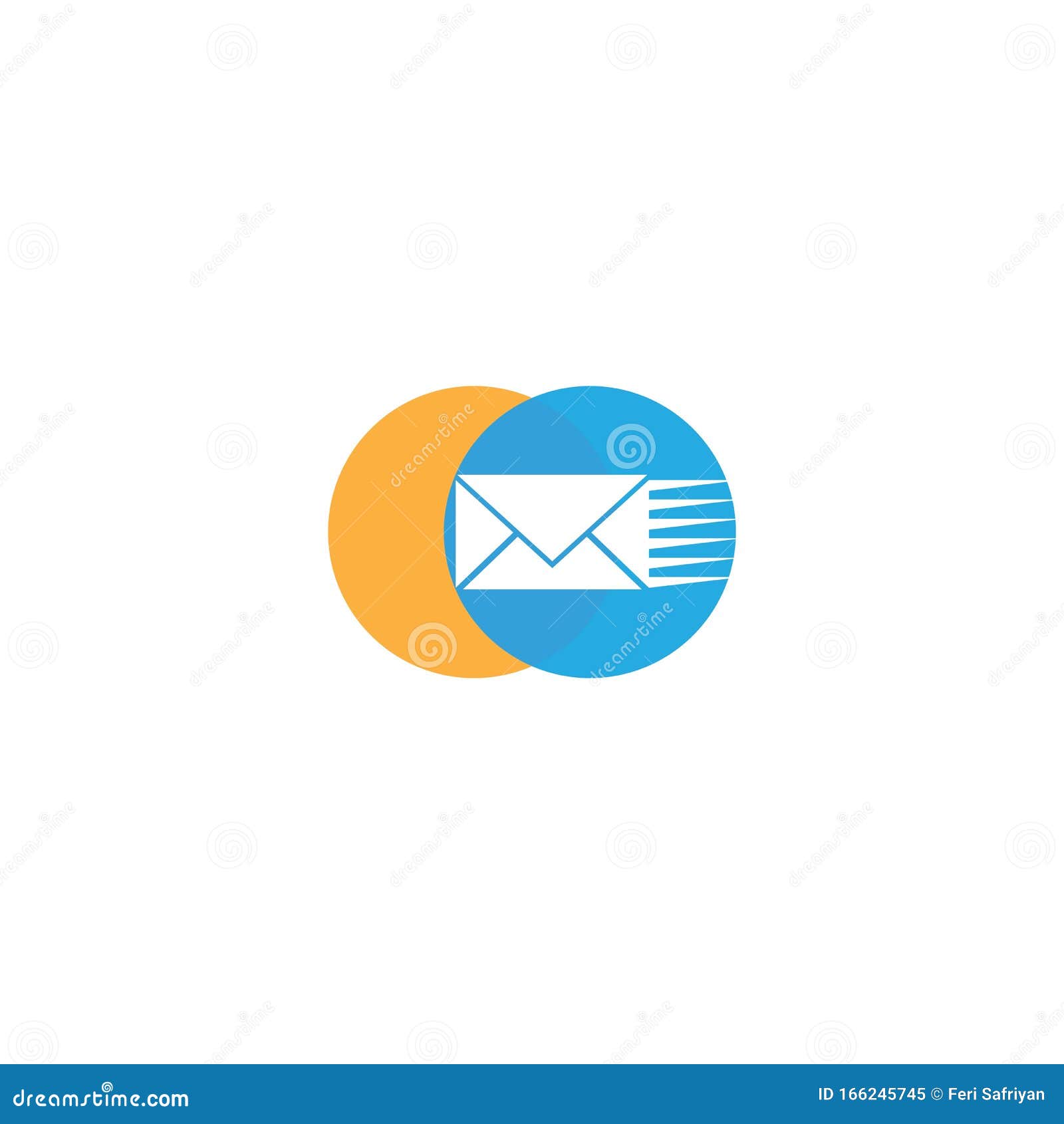 Email logo template vector stock vector. Illustration of communication ...