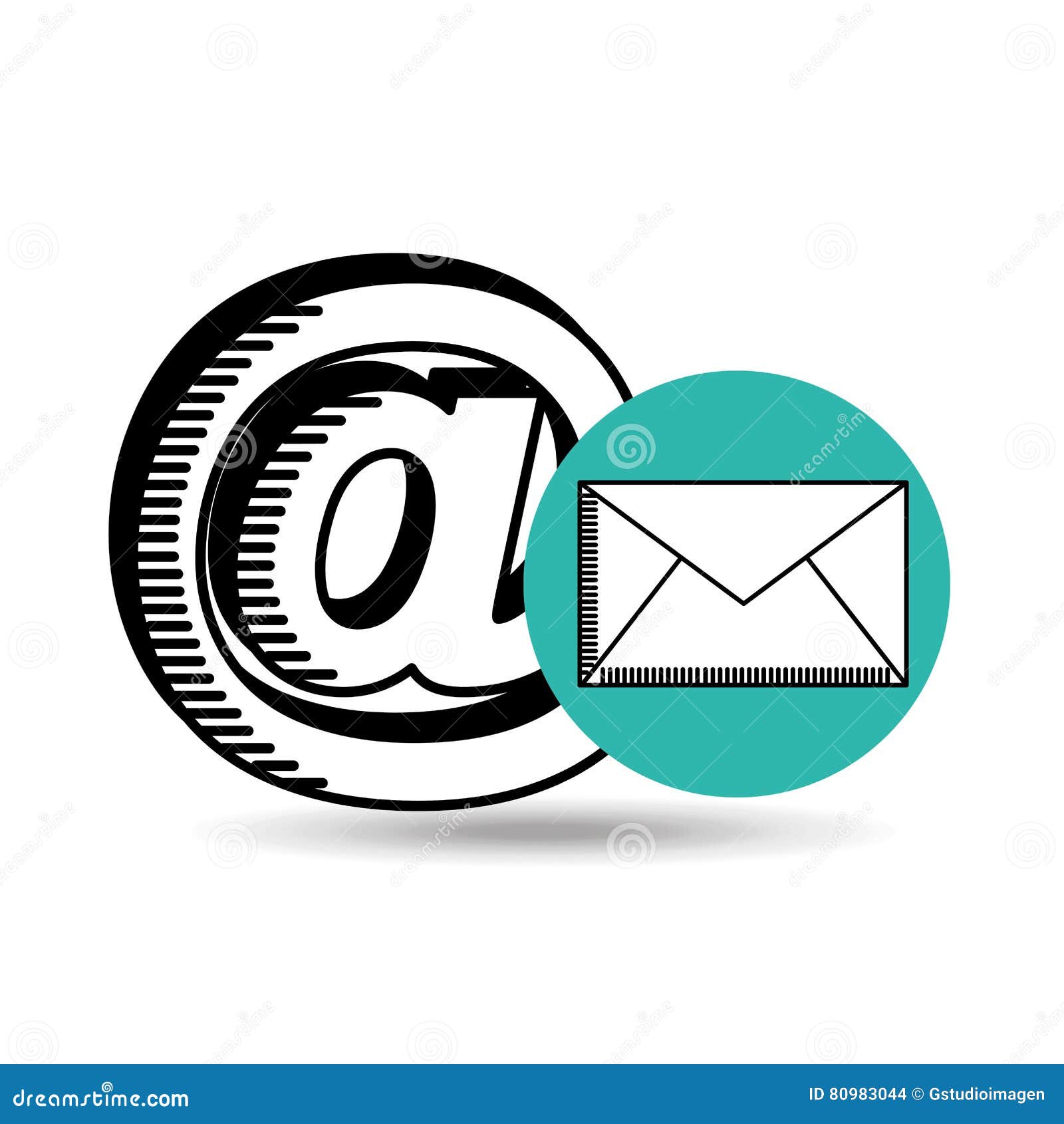 Email Mail Concept Chat Message Icon Stock Vector - Illustration of ...