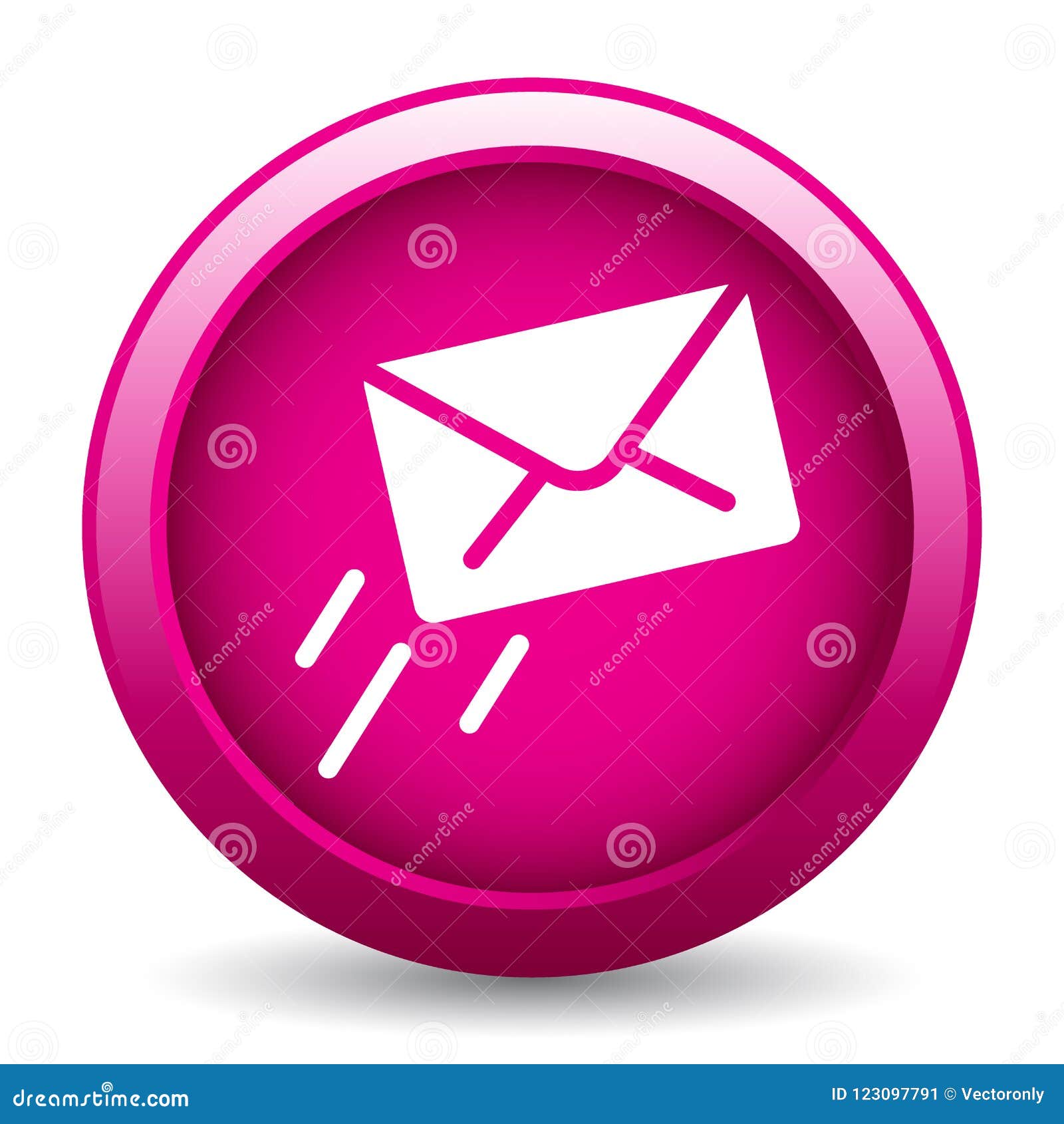 Email / mail icon button stock illustration. Illustration of graphic ...