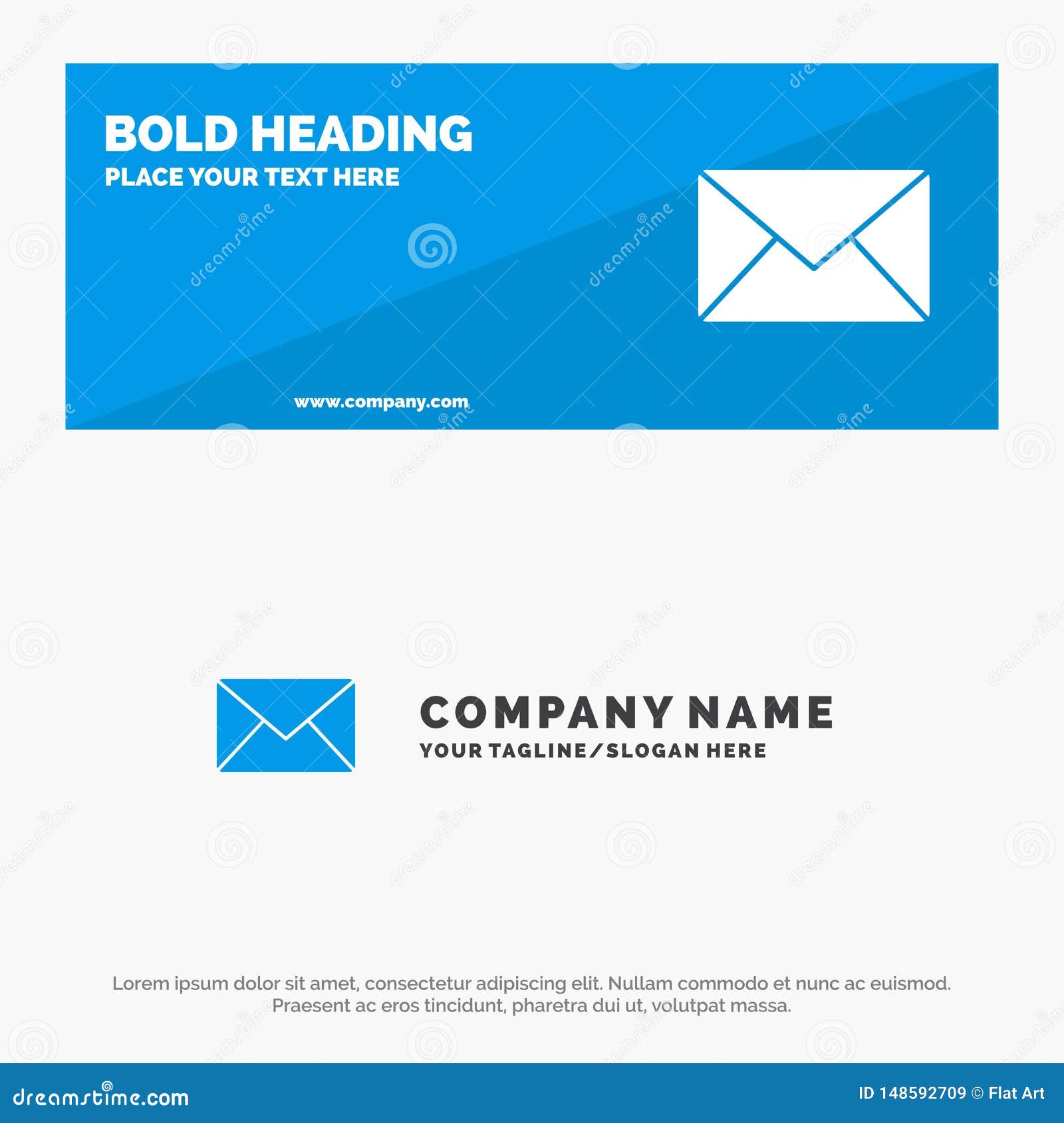 Email, Mail, Message, Sms SOlid Icon Website Banner and Business Logo ...