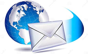 Email mailing the world stock vector. Illustration of letters - 21035191