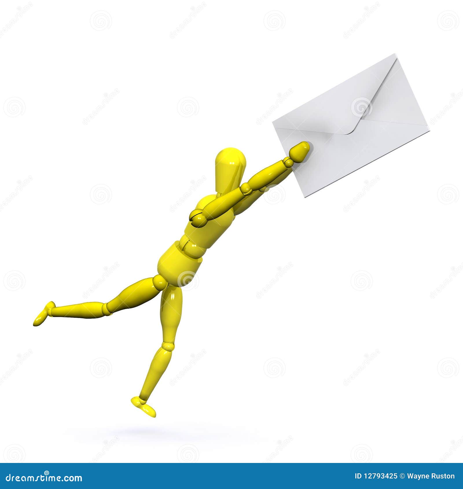 Email Man stock illustration. Illustration of white, send - 12793425