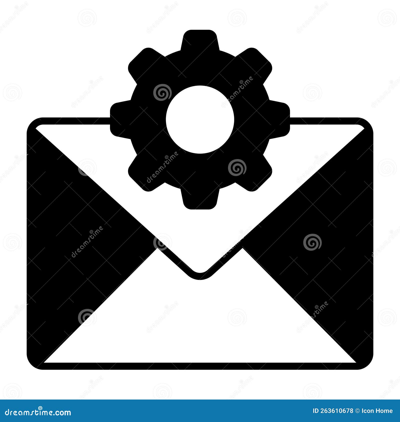 Email Management Icon Modern Illustration Stock Vector - Illustration ...