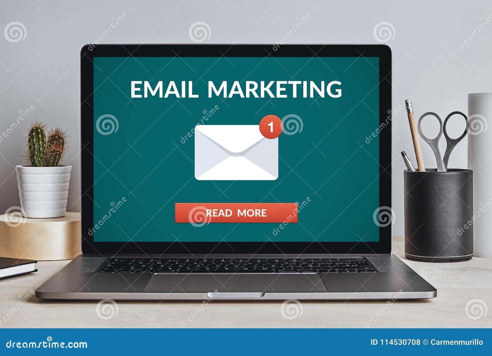 Email Marketing Concept on Laptop Screen on Modern Desk Stock Photo ... Email Marketing Concept on Laptop Screen on Modern Desk Stock Photo ...
