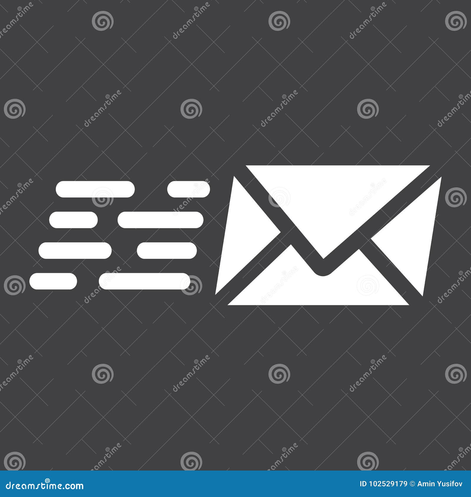 Email Marketing Glyph Icon, Seo and Development Stock Vector ...