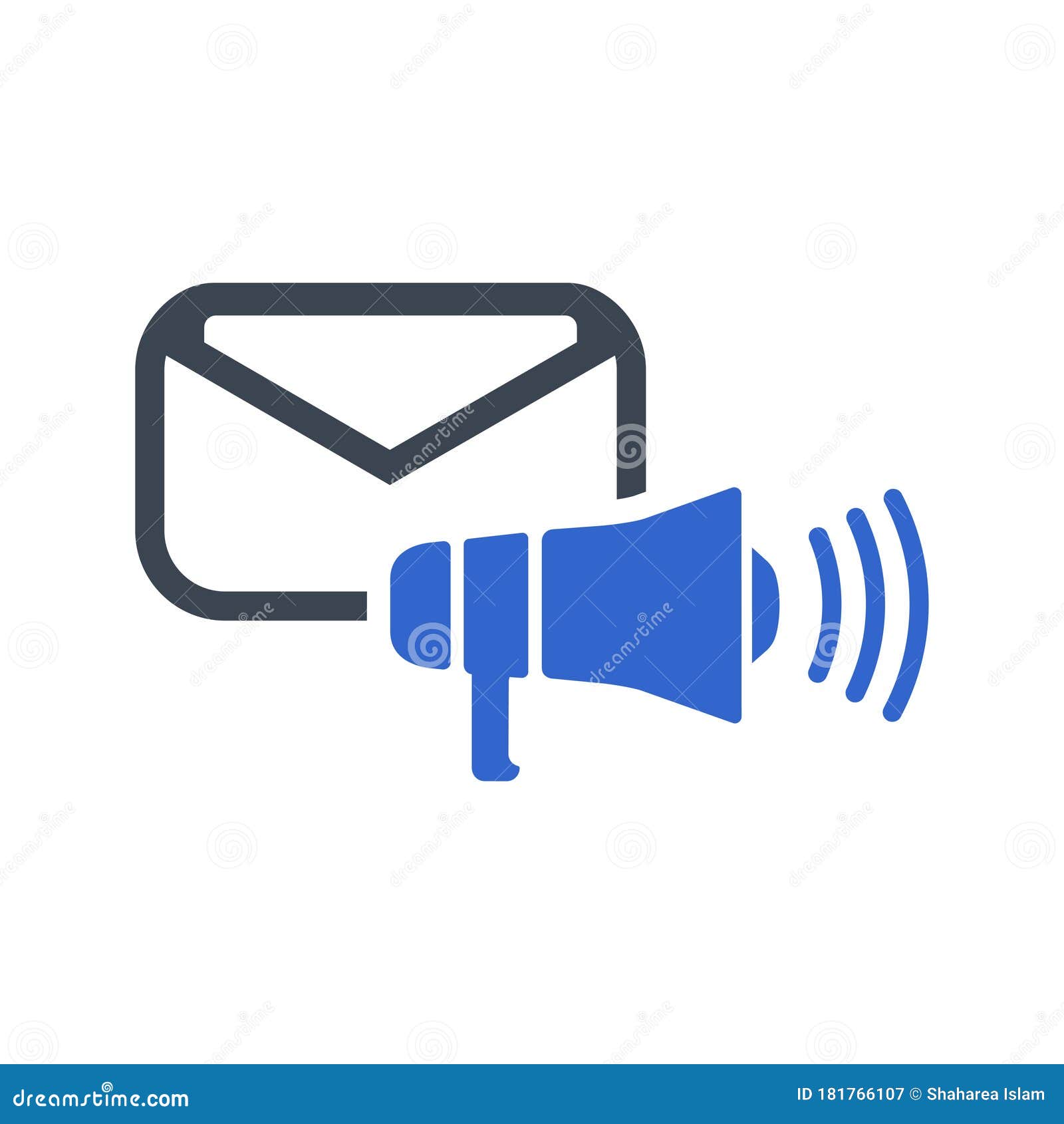 Email Marketing Icon stock vector. Illustration of marketing - 181766107