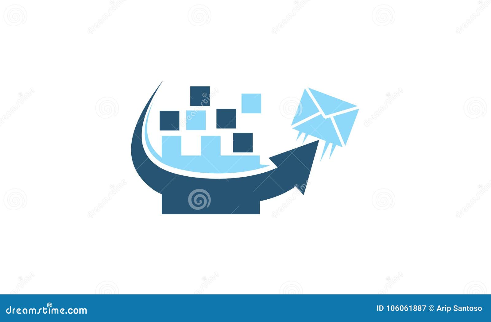 Email Marketing Template stock vector. Illustration of media - 106061887