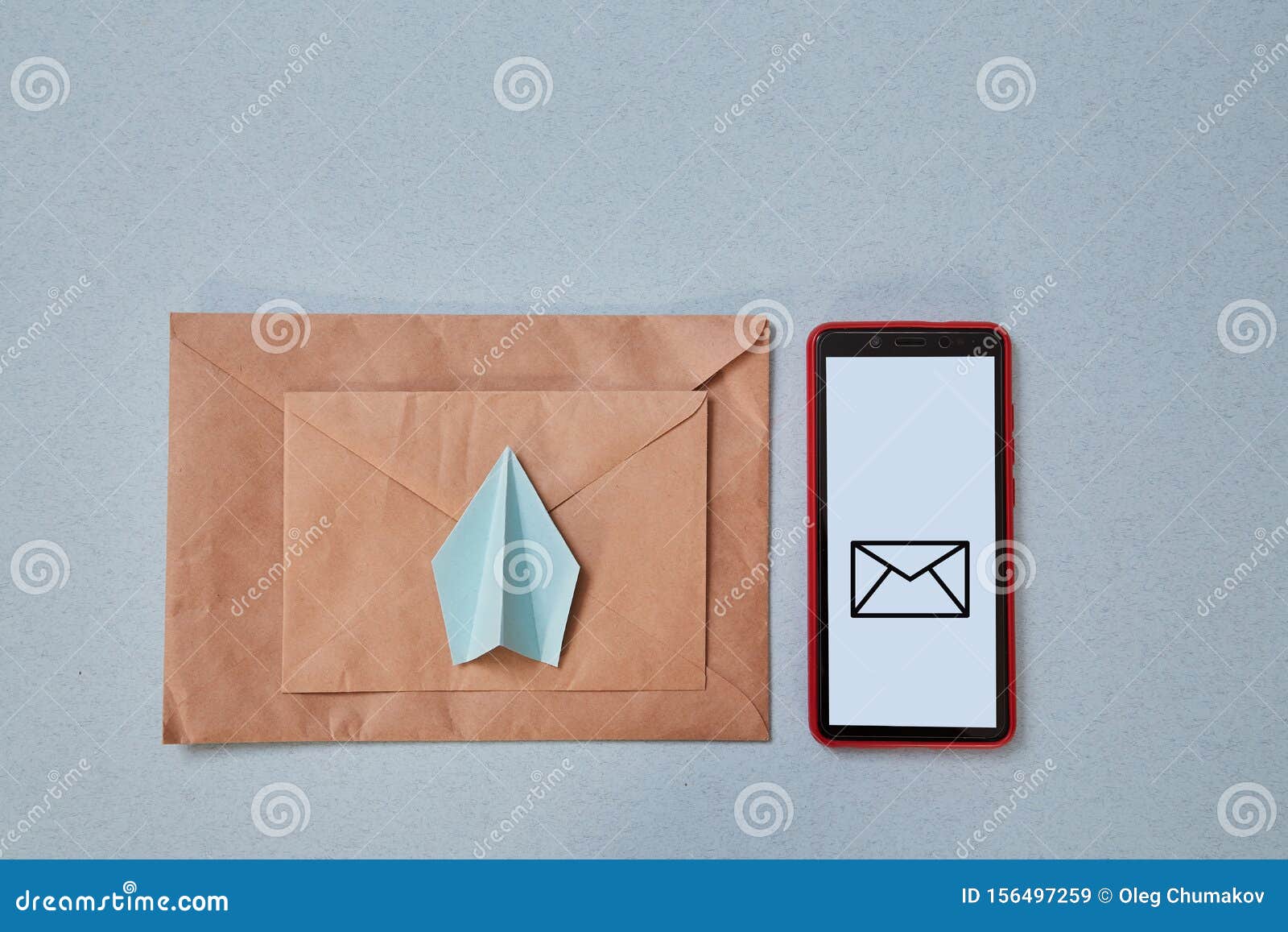 Email Marketing and Message Online, Online Chat Concept: Paper Plane ...
