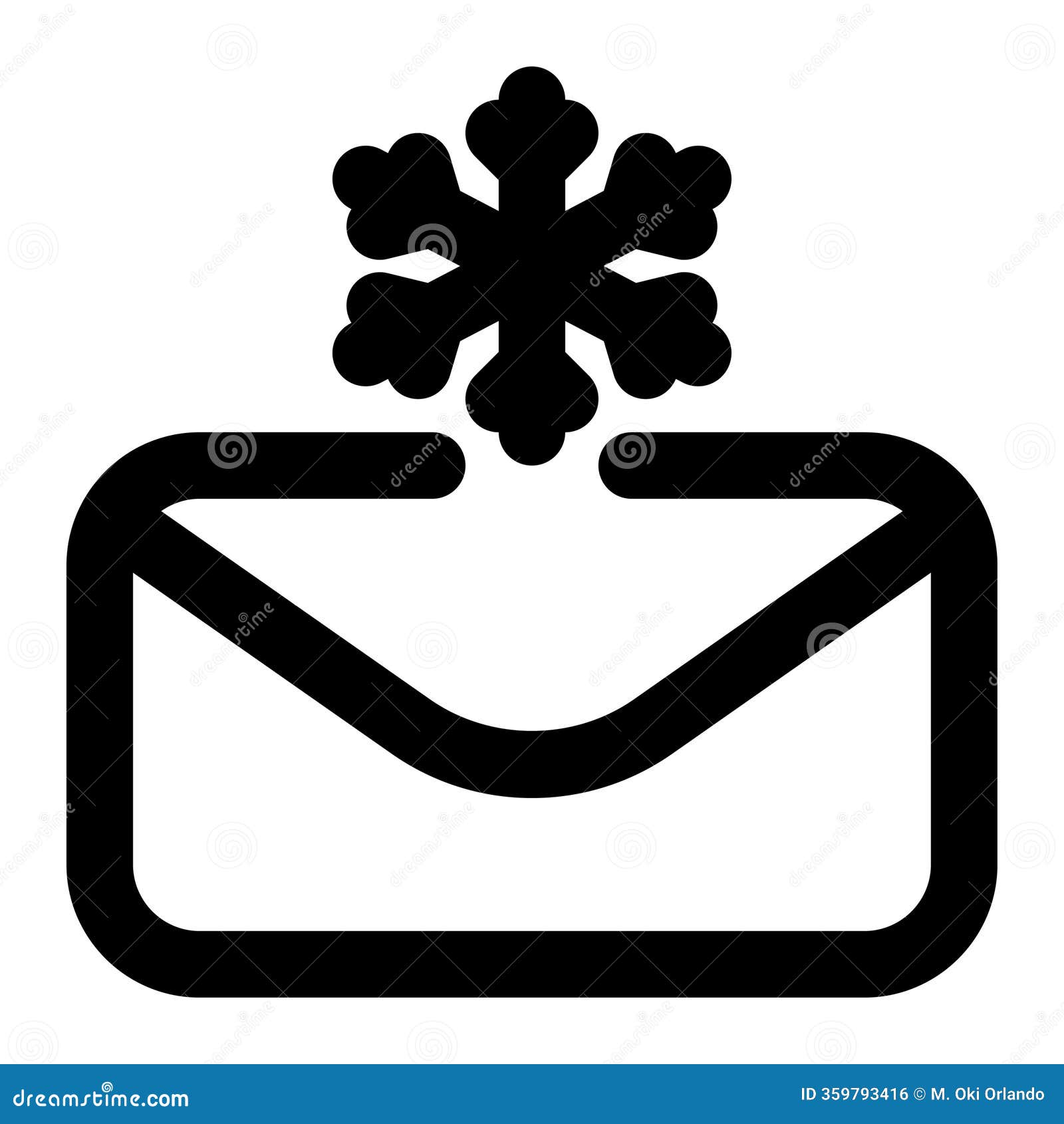 Cold Email, Cold Calling Outline Icon Stock Illustration - Illustration ...