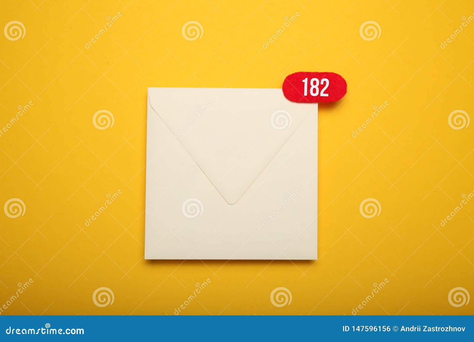 Email Message Concept, Business Chat Communication. Flat Envelope Stock ...