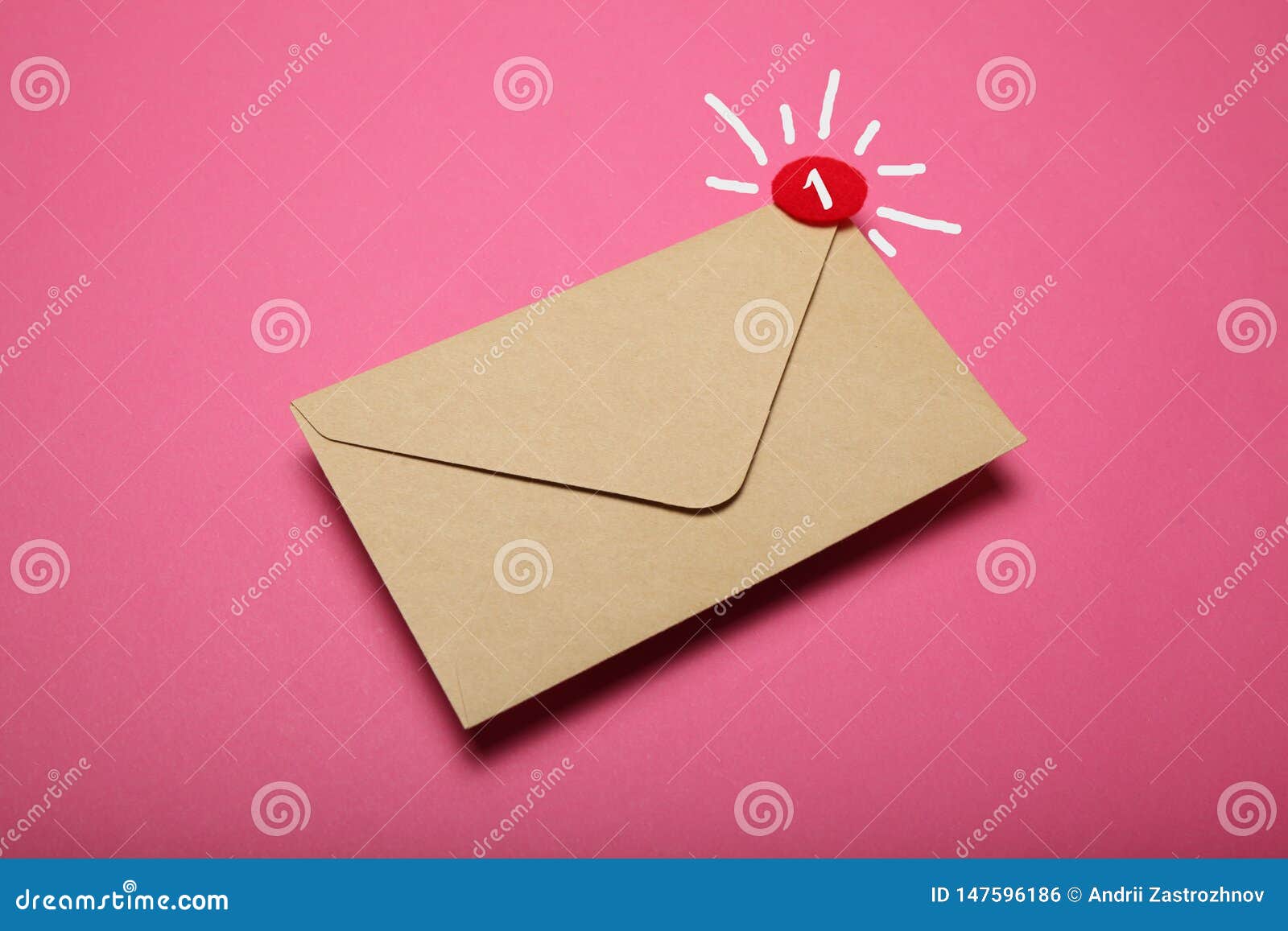 Email Message Concept, Business Chat Communication. Flat Envelope Stock ...