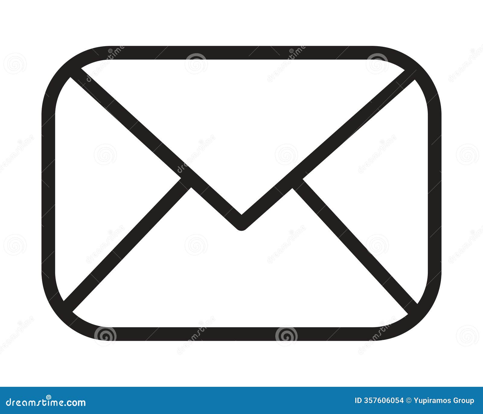 Email message contact icon stock vector. Illustration of vector - 357606054