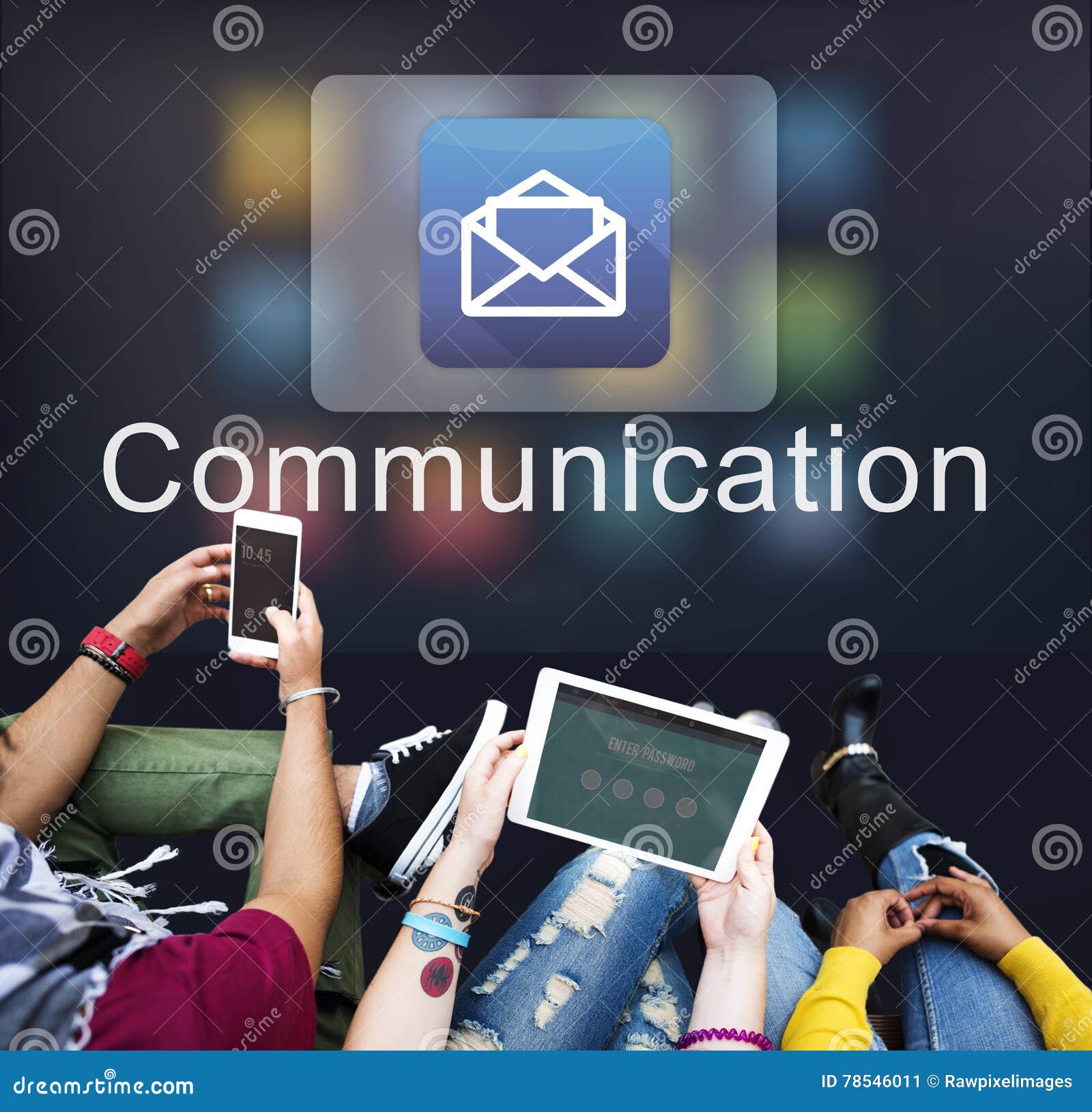 Email Message Data Digital Electronic Graphic Concept Stock Image ...