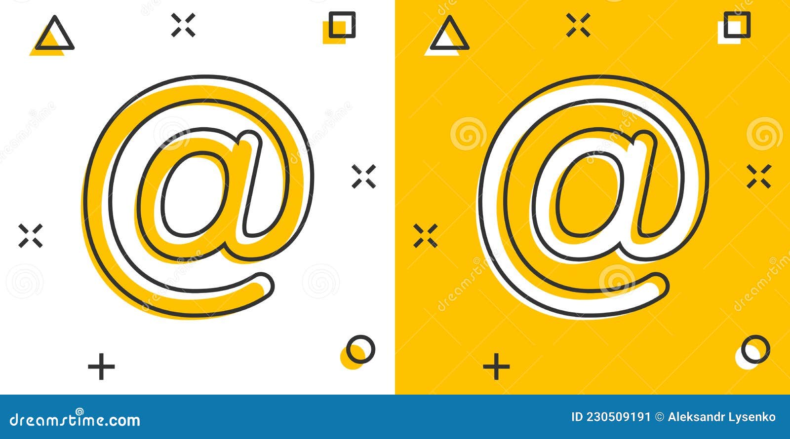 Email Message Icon in Comic Style. Mail Document Cartoon Vector ...