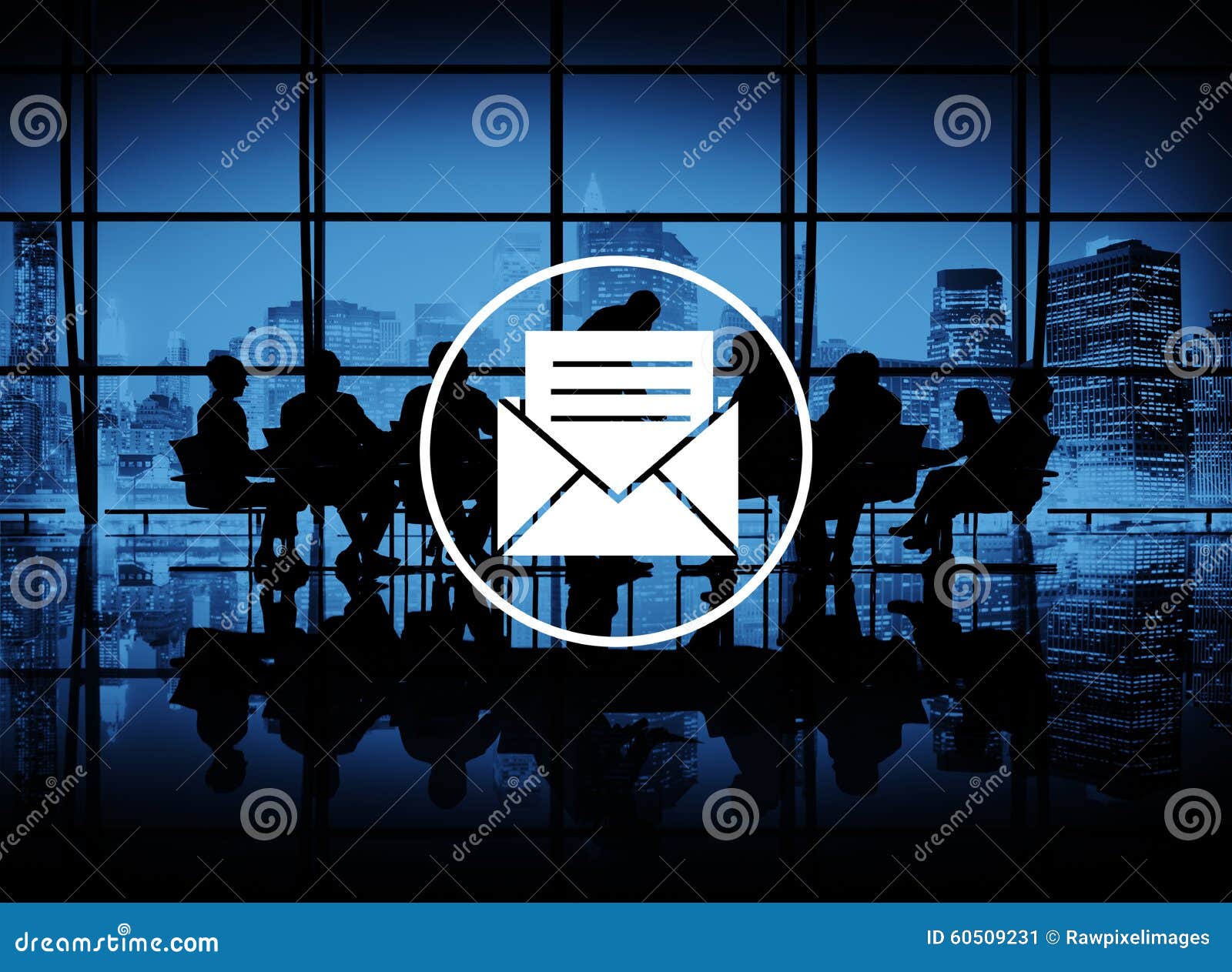 Email Message Icon Communication Letter Concept Stock Illustration ...